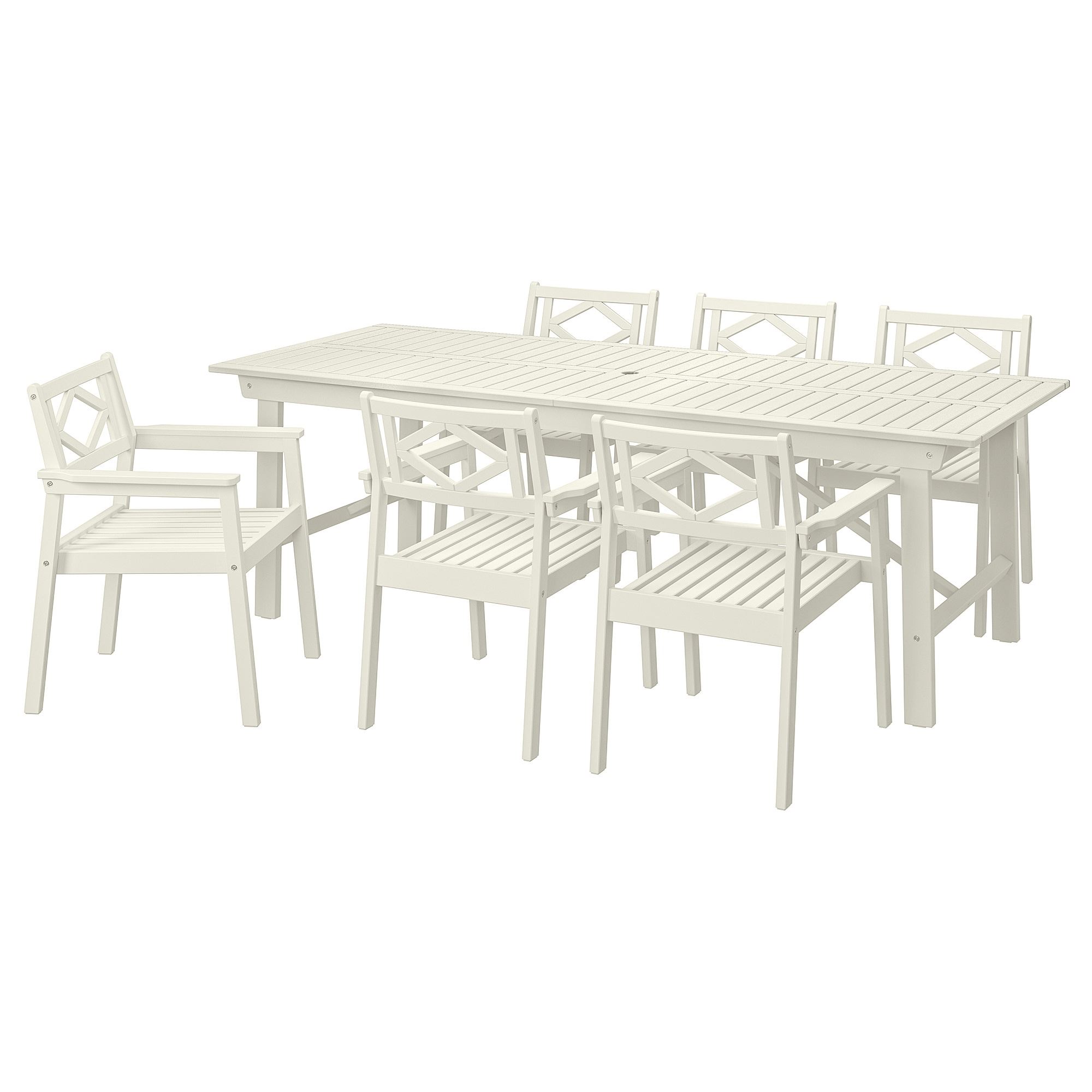 BONDHOLMEN white-beige dining table and chairs - 49551180 | IKEA