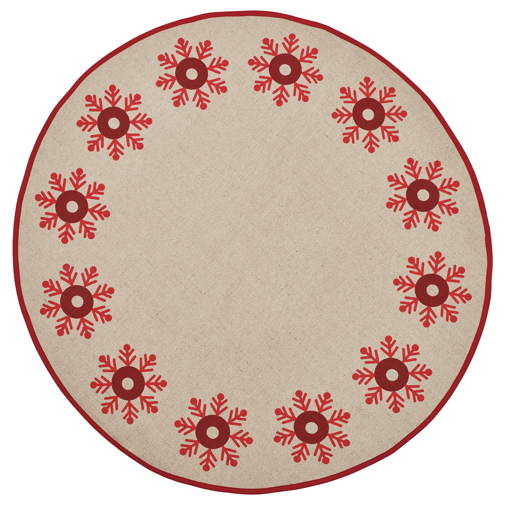 VINTERFINT natural-red 100 cm tree rug - 80581085 | IKEA