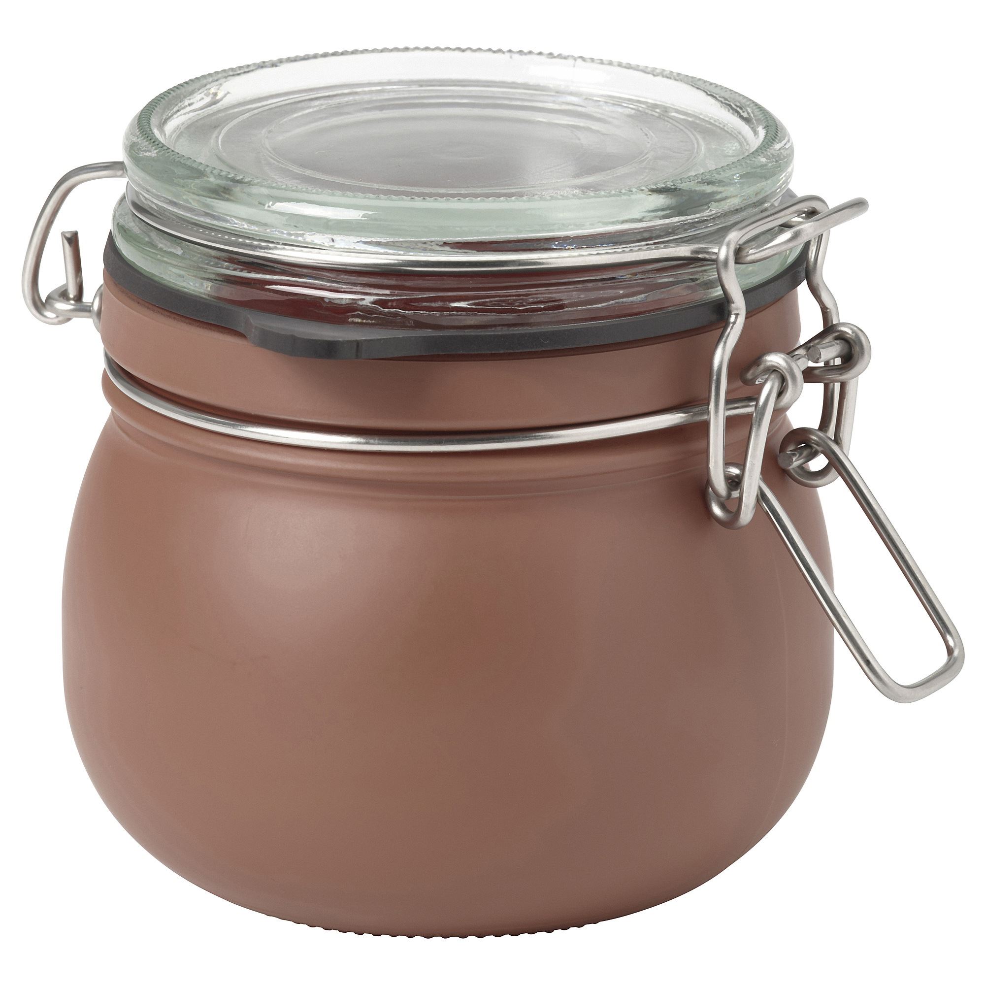 KORKEN brown-red 0,5 l glass jar with lid - 10592723 | IKEA