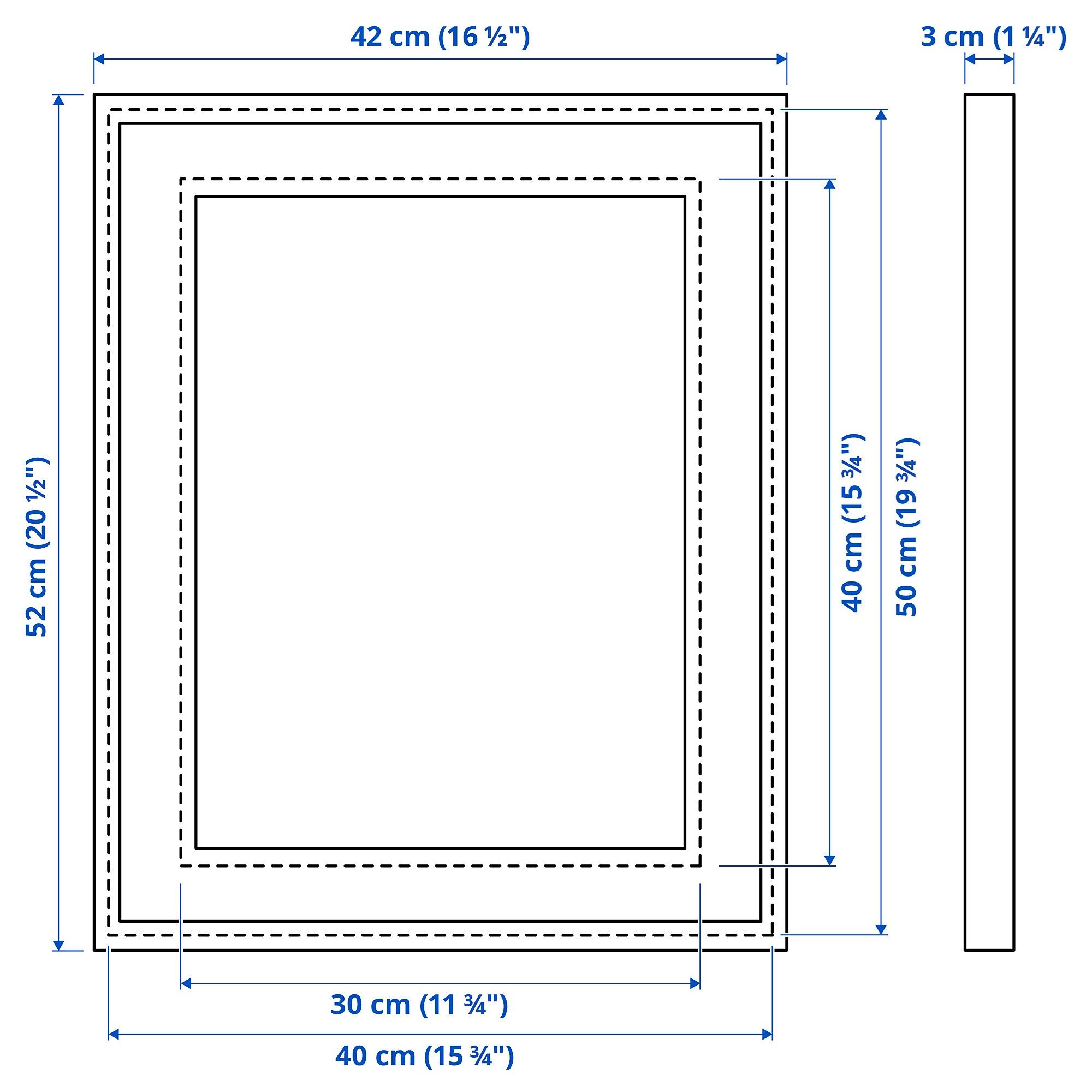 RÖDALM white 40x50 cm white frame - 80548915 | IKEA