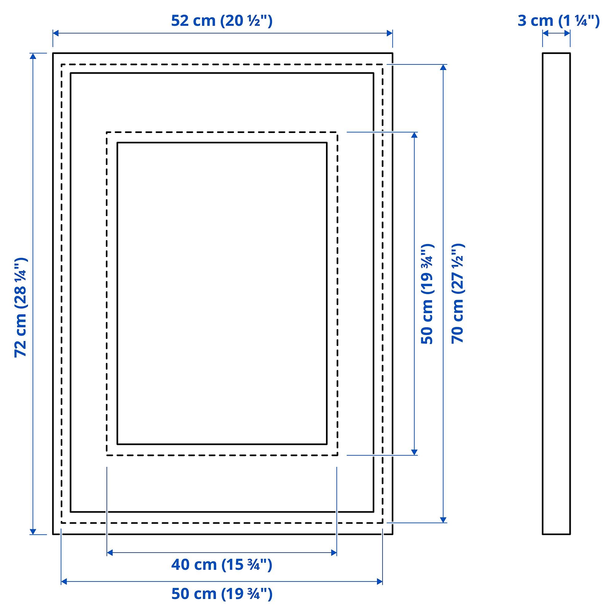 RÖDALM oak effect 50x70 cm wooden frame - 60566401 | IKEA