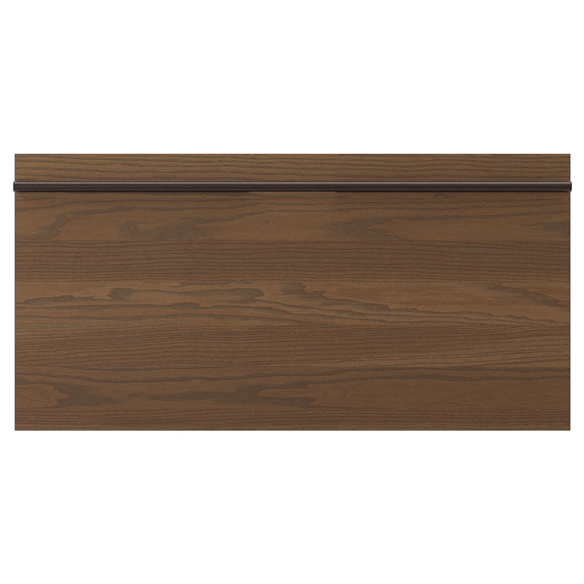 STENSTA dark brown-ash veneer 80x40 cm drawer front - 80560912 | IKEA