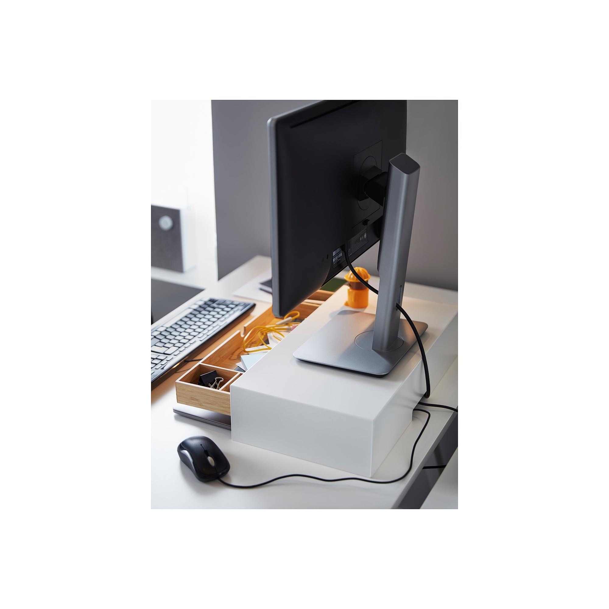 ELLOVEN white 47x26x10 cm monitor stand - 50474770 | IKEA