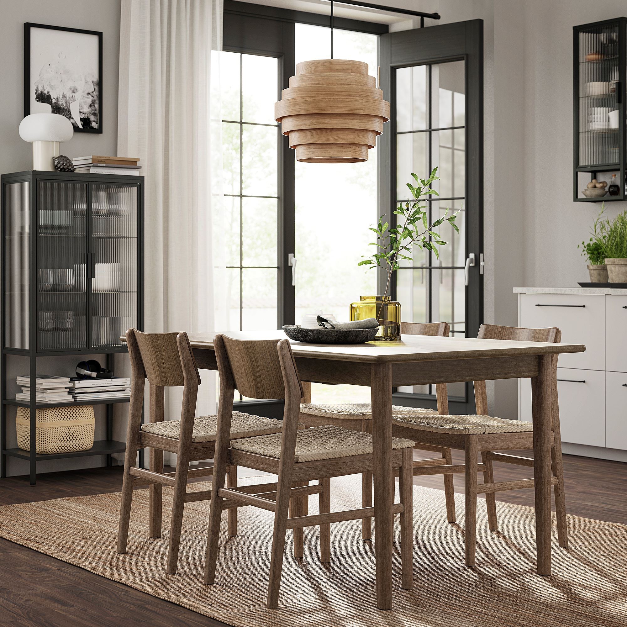 SKANSNAS brown beech seats 4-6 extendable dining table - 00565758 | IKEA