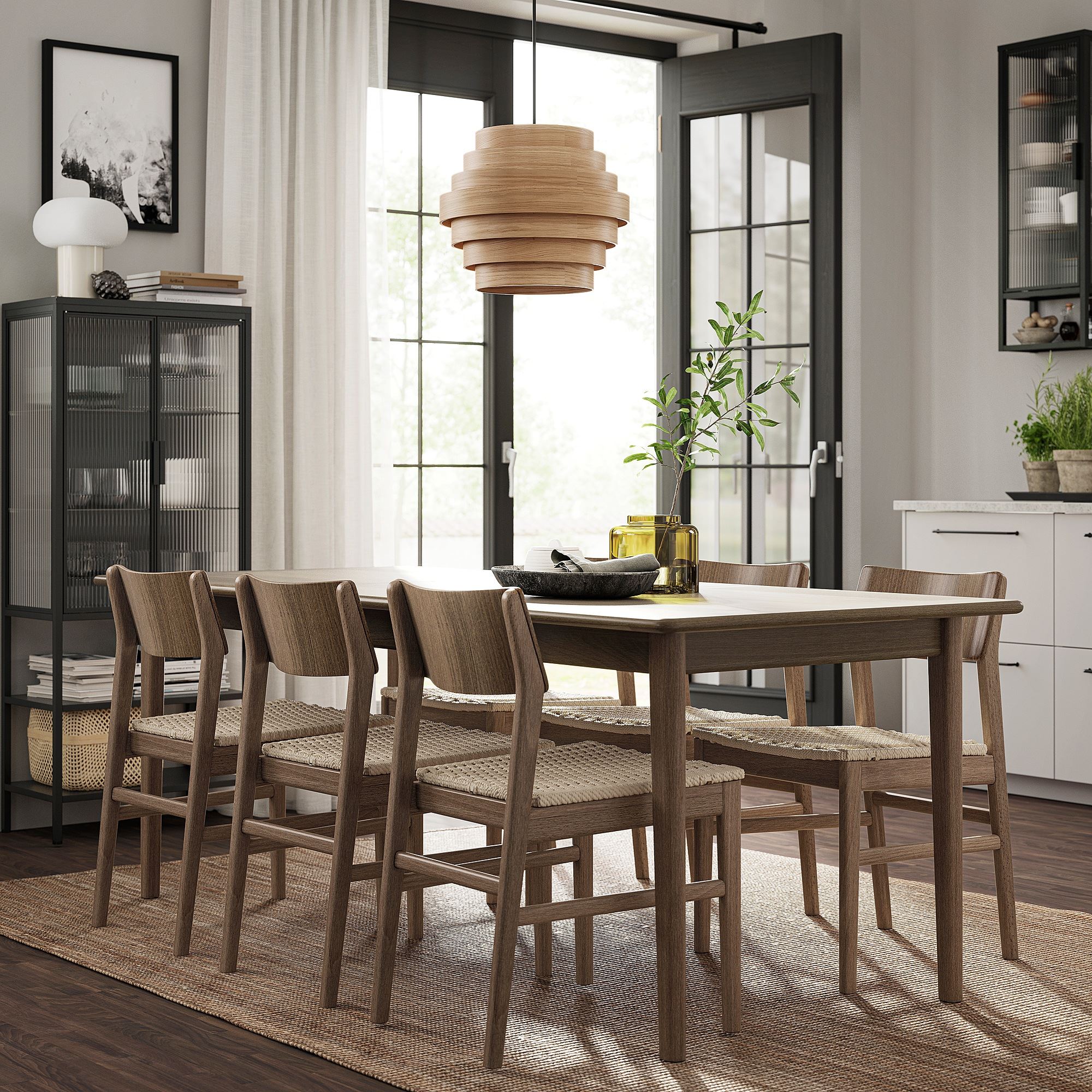 SKANSNAS brown beech seats 4-6 extendable dining table - 00565758 | IKEA