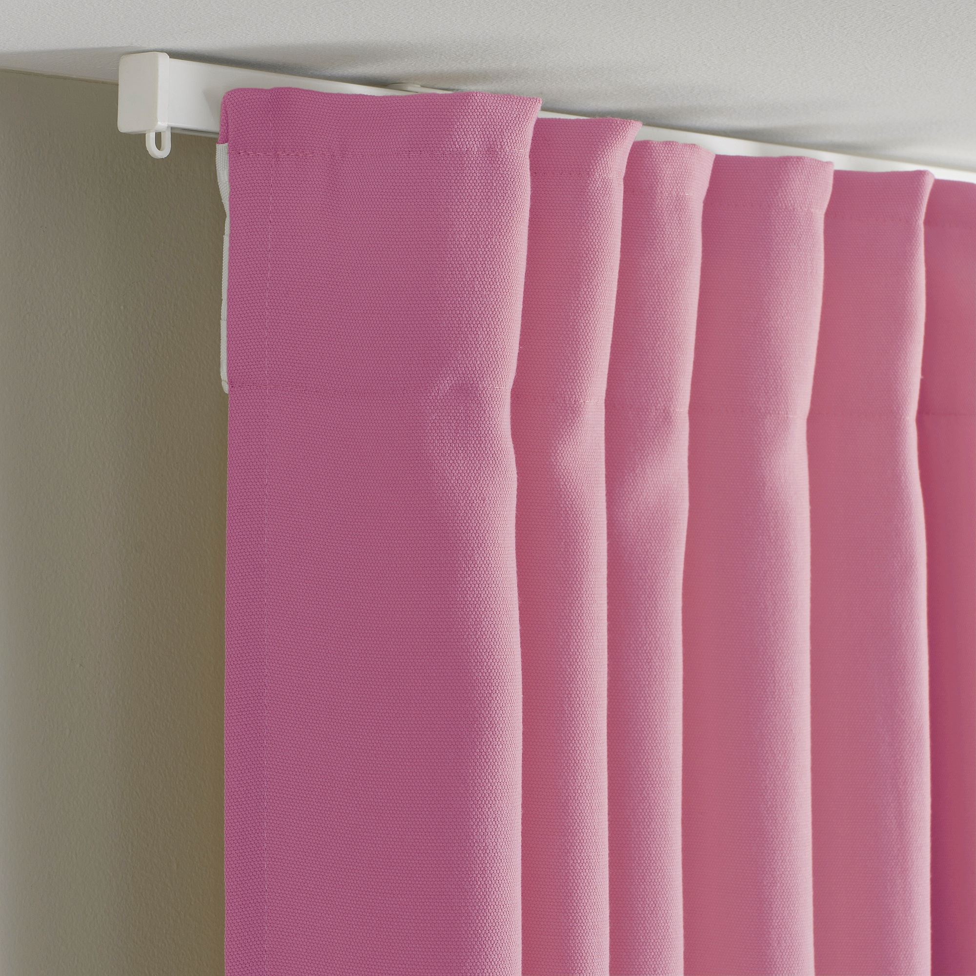 GINSTMOTT pembe 145x300 cm fon perde/2 kanat - 50597182 | IKEA