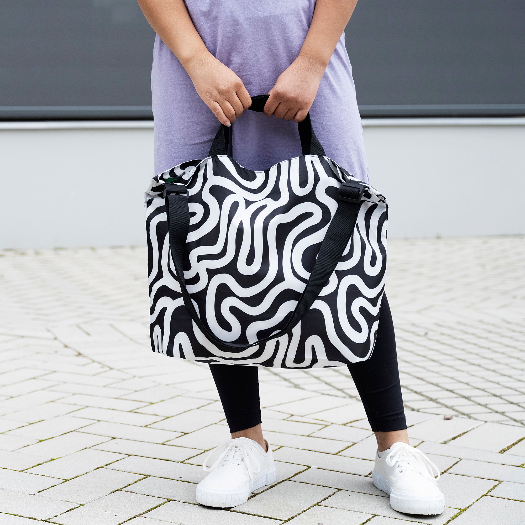 RACKLA siyah-beyaz 48x36 cm/20 lt çanta - 10578034 | IKEA
