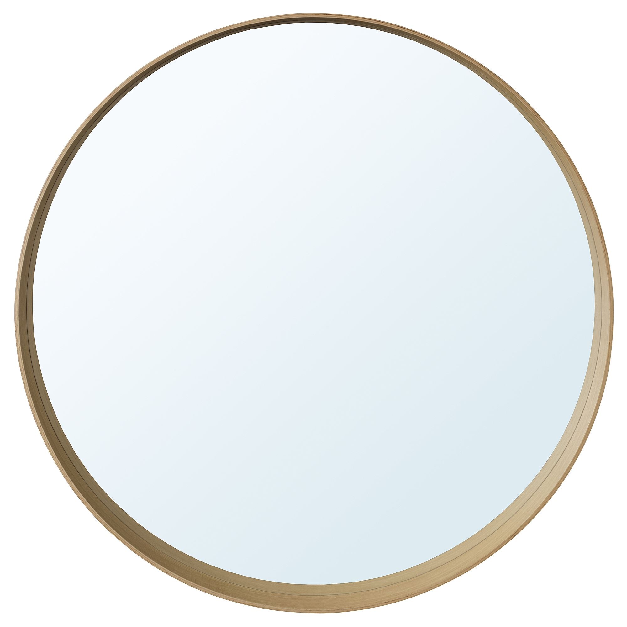 STOCKHOLM oak veneer 80 cm round mirror - 90591588 | IKEA