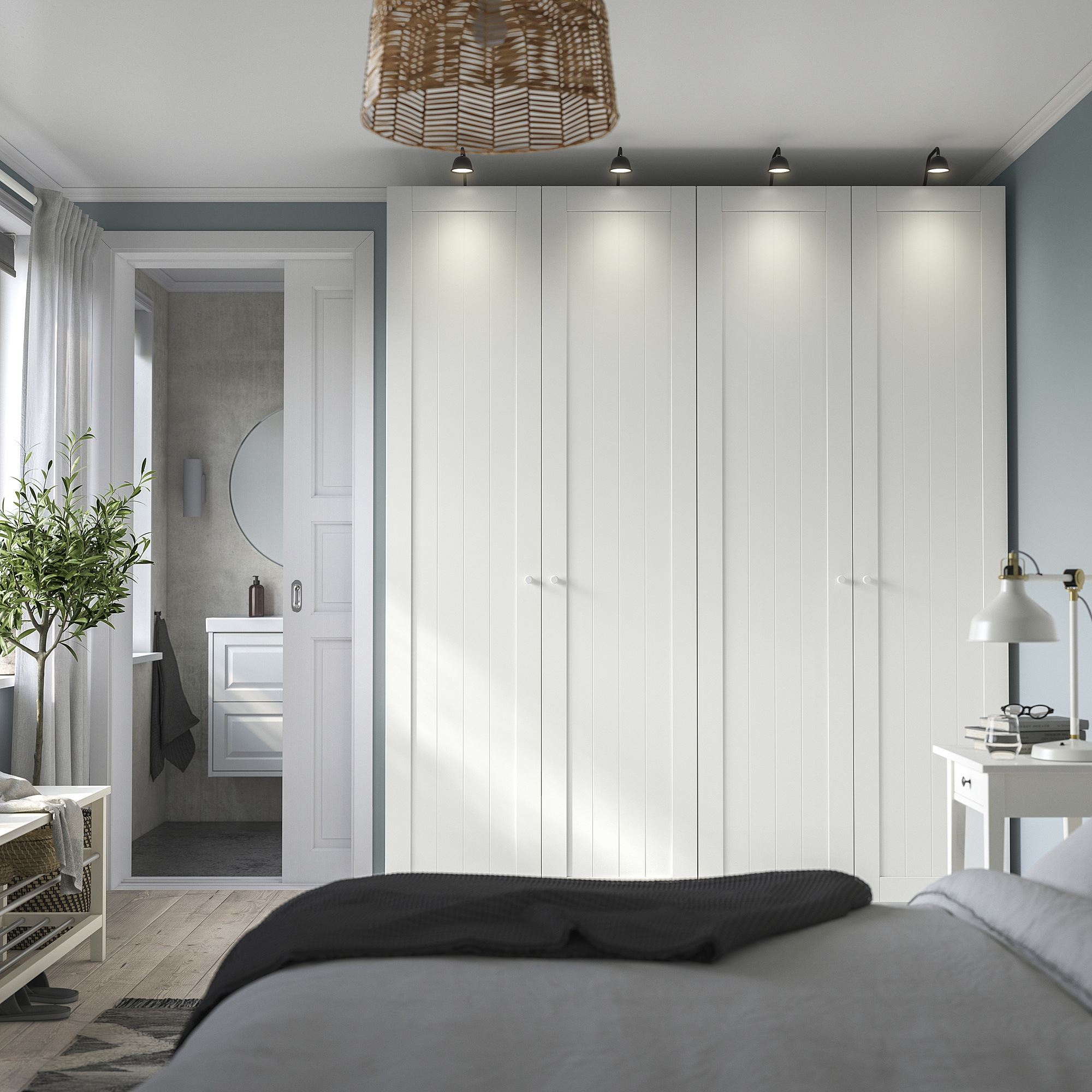 PAX/GULLABERG beyaz 200x60x236 cm PAX gardırop - 99563595 | IKEA