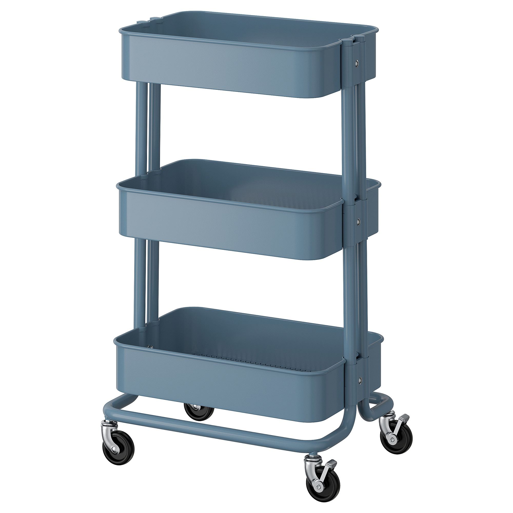 RASKOG grey/blue 35x45x77 cm trolley - 10586784 | IKEA