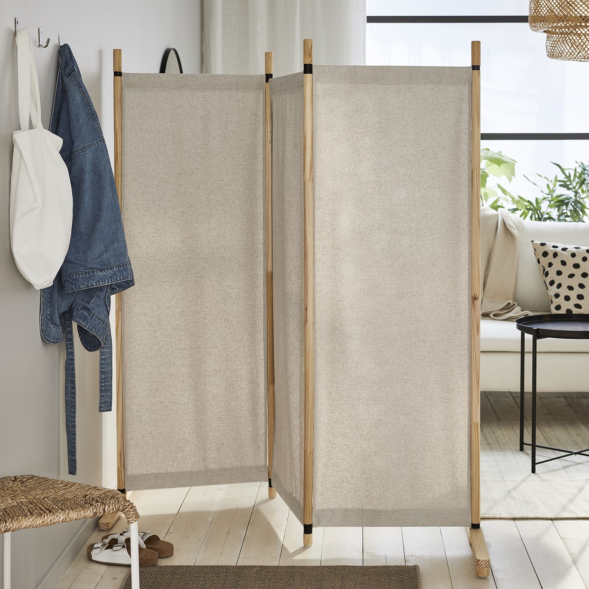 GLAMBERGET bej 150x150 cm paravan - 90564735 | IKEA