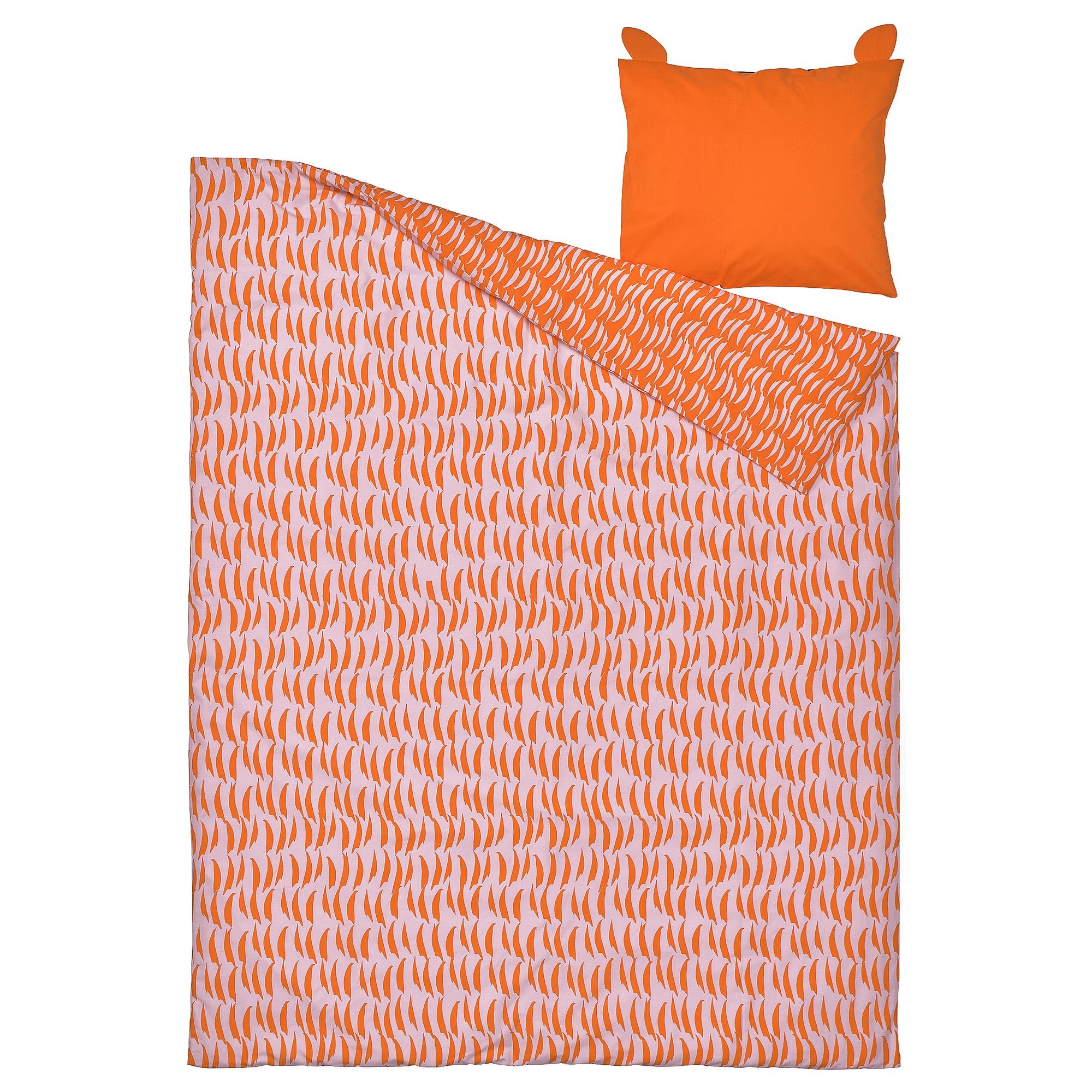 NATTHAGER turuncu 150x200/50x60 cm çocuk nevresim takımı - 10595302 | IKEA