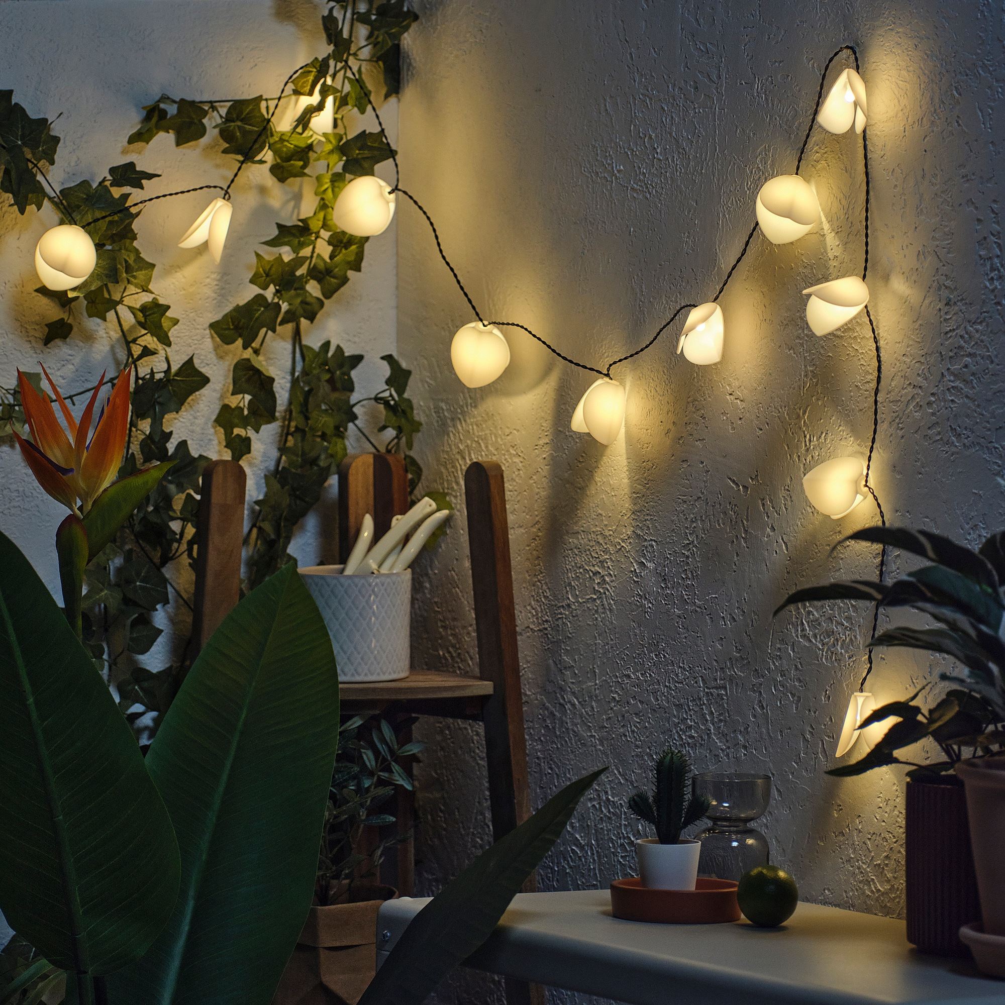 SOLVINDEN beyaz 5 m aydınlatma zinciri - 00593935 | IKEA