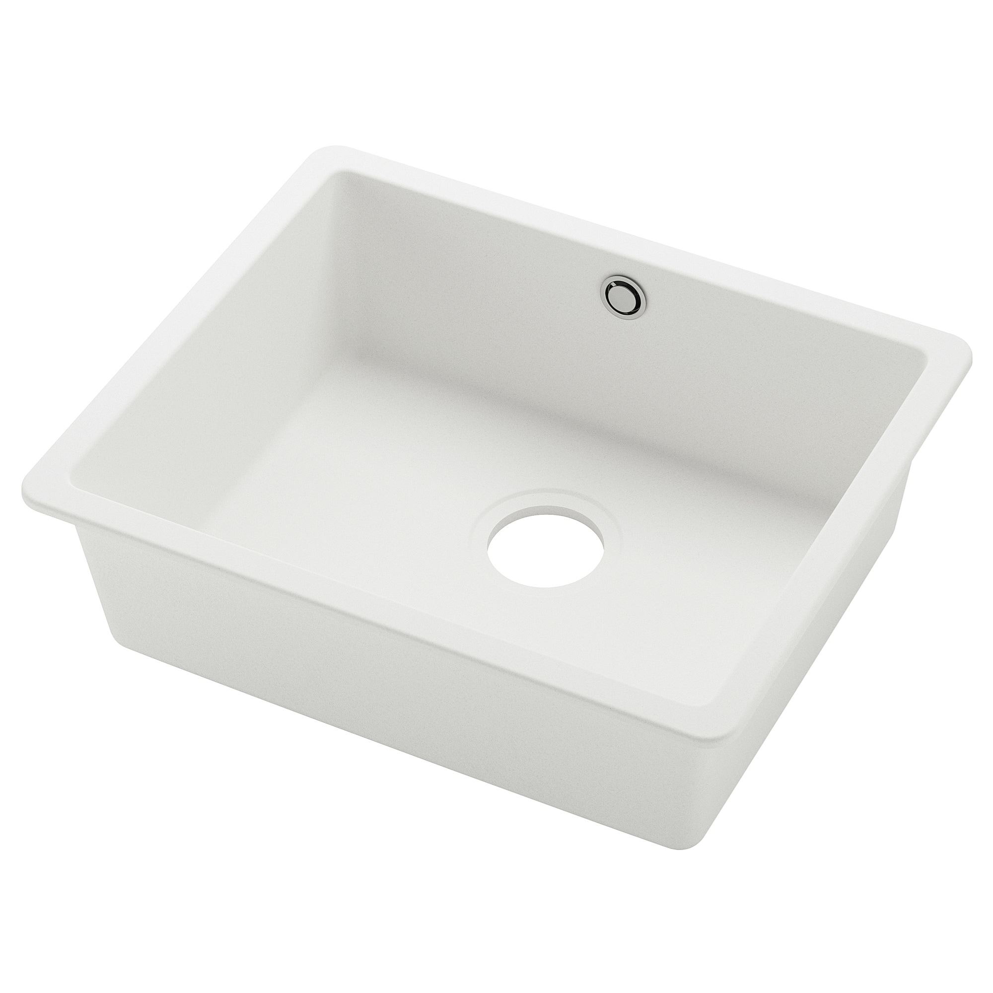 KILSVIKEN white 56x46 cm single-bowl insert sink - 00602992 | IKEA