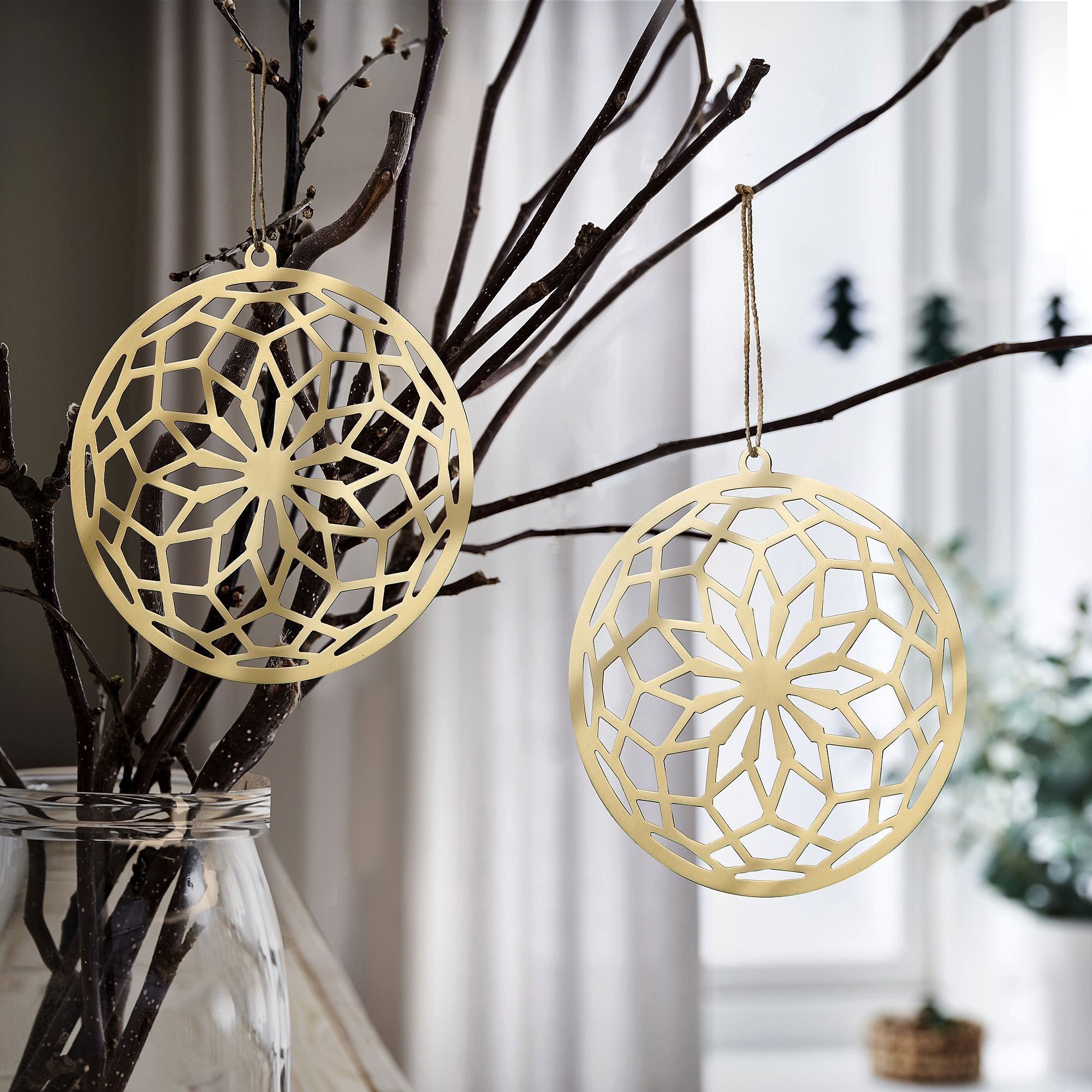 GOKVALLA golden colour tree ornament - 20592586 | IKEA