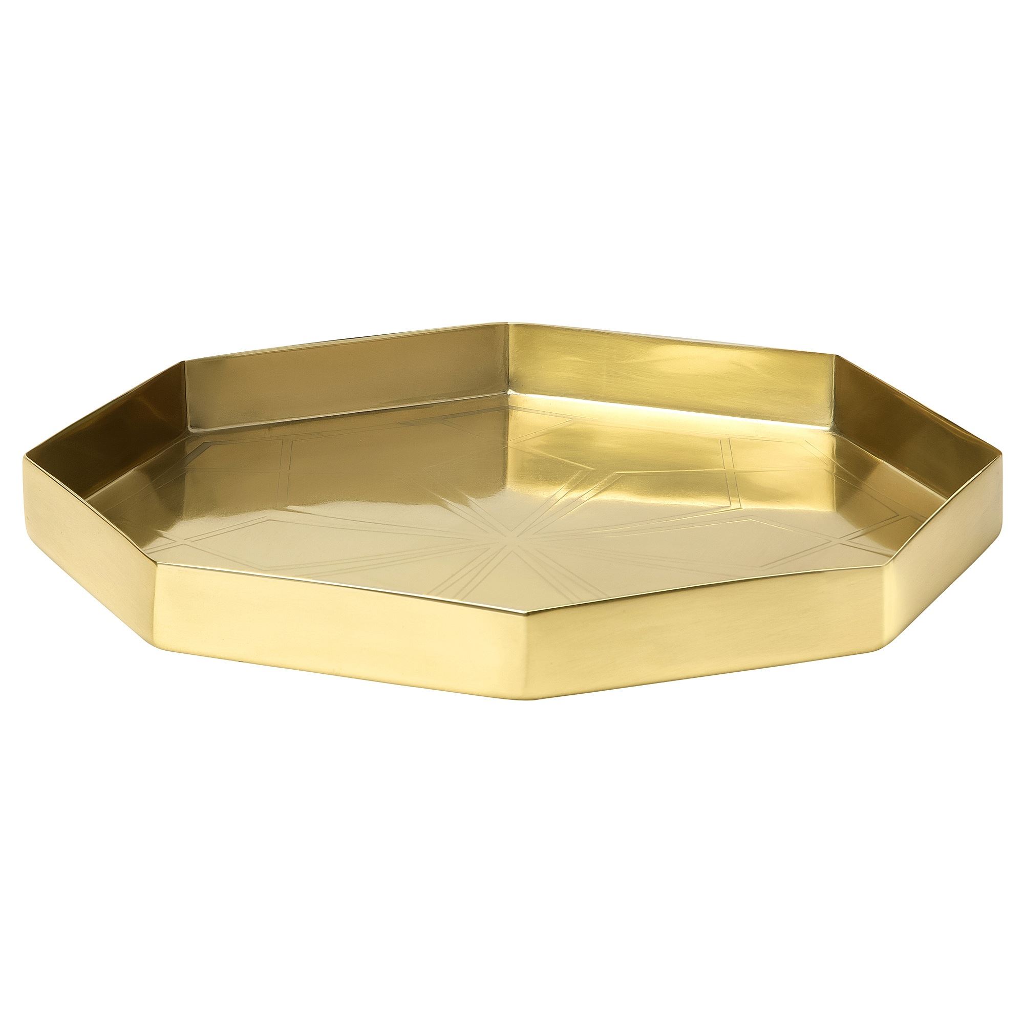 GOKVALLA golden colour 19x19x2 cm serving tray - 00592587 | IKEA