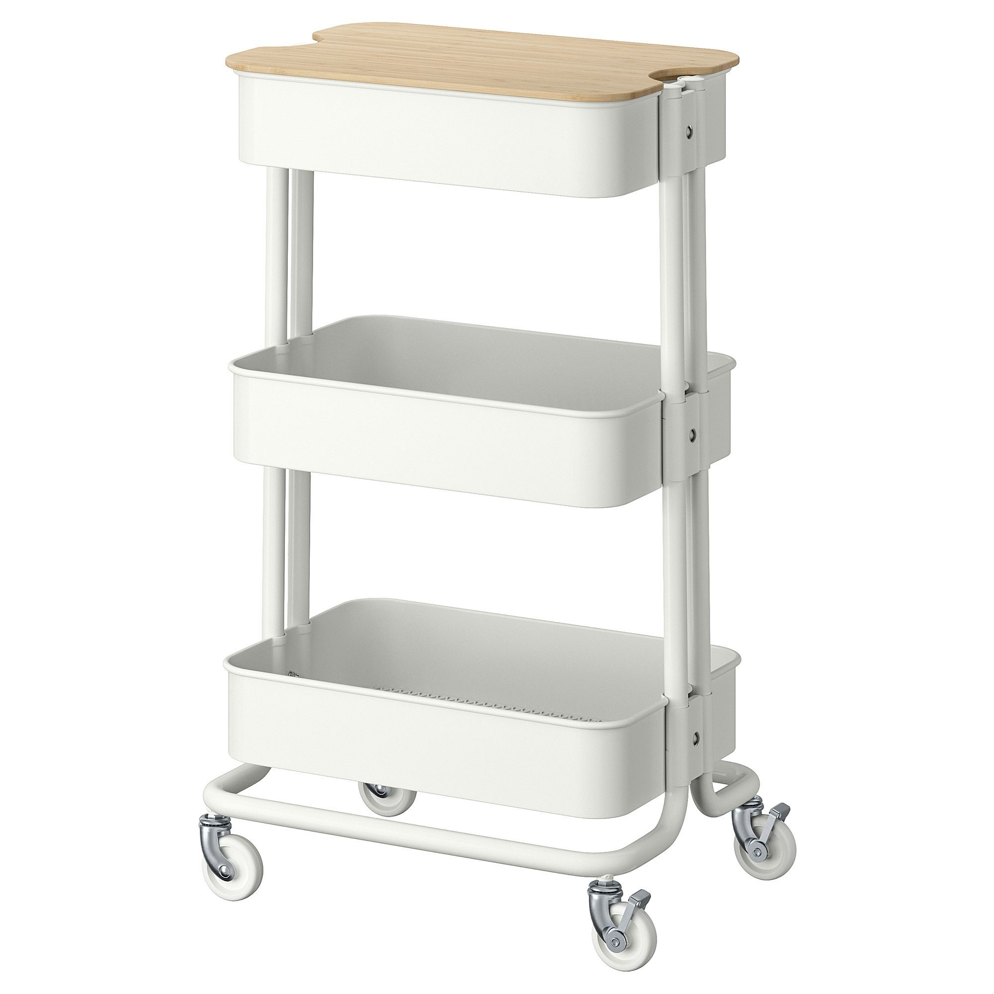 RASKOG white 35x45x77 cm trolley - 29580763 | IKEA