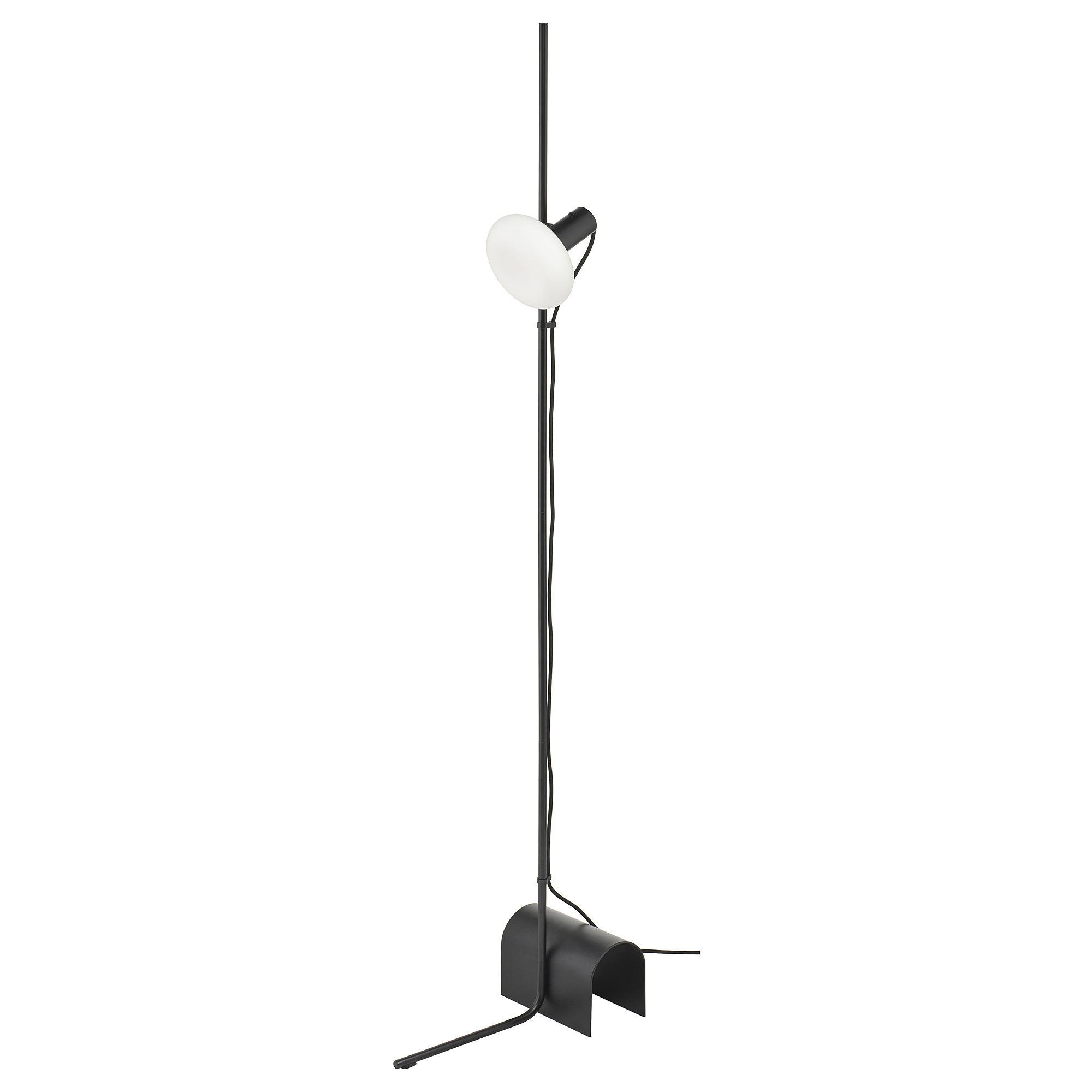 HARSLINGA/MOLNART black-white floor lamp - 69582618 | IKEA