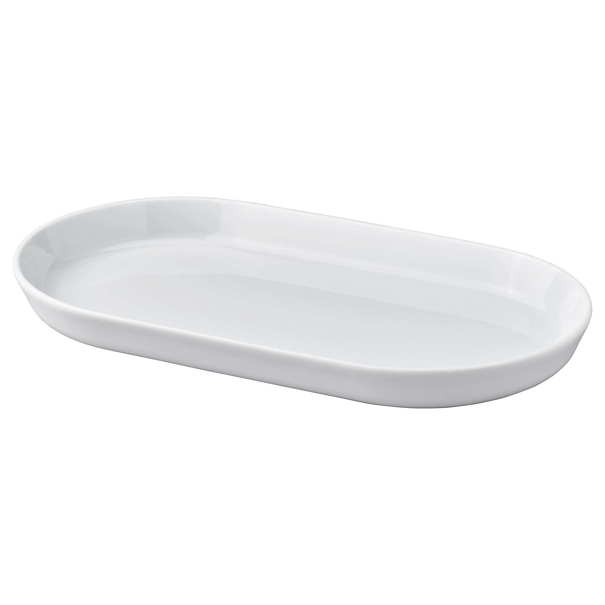 IKEA 365+ white 27x15 cm serving plate - 70607364 | IKEA