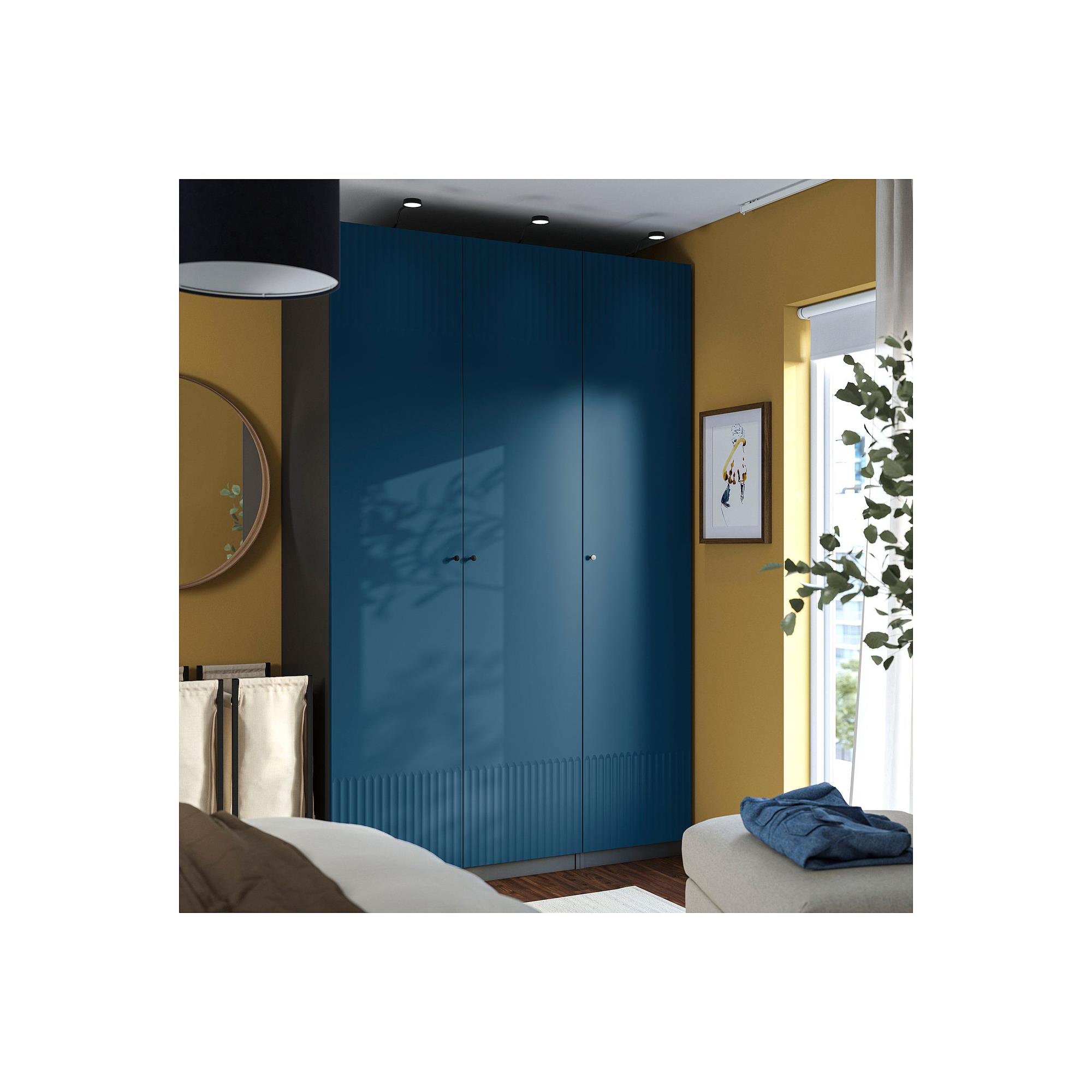 PAX/FYRUDDEN dark grey-blue 150x60x236 cm PAX wardrobe - 09578469 | IKEA