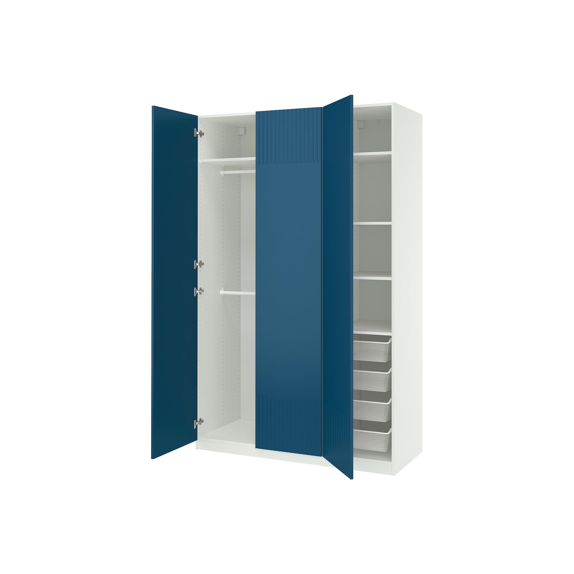 PAX/FYRUDDEN white-blue 150x58x236 cm PAX wardrobe - 19581621 | IKEA