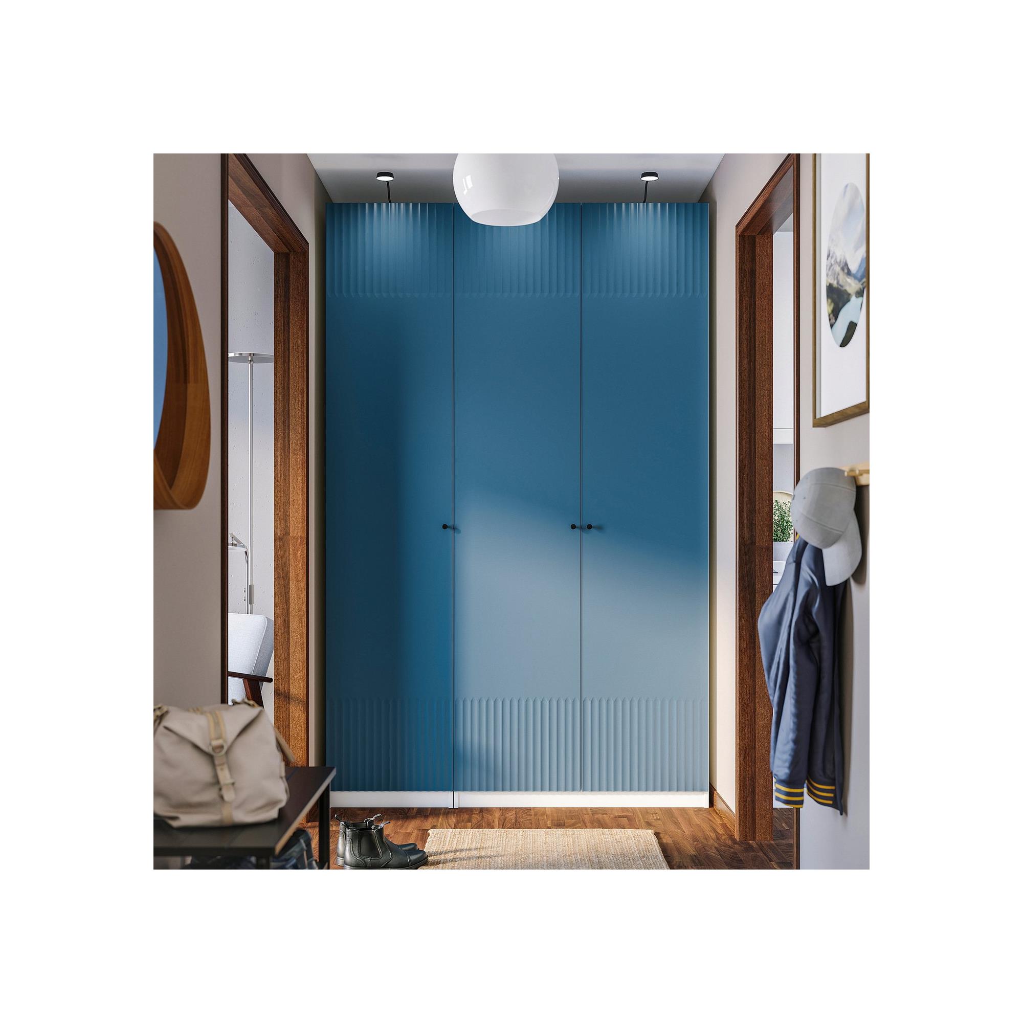 PAX/FYRUDDEN white-blue 150x60x236 cm PAX wardrobe - 59581638 | IKEA