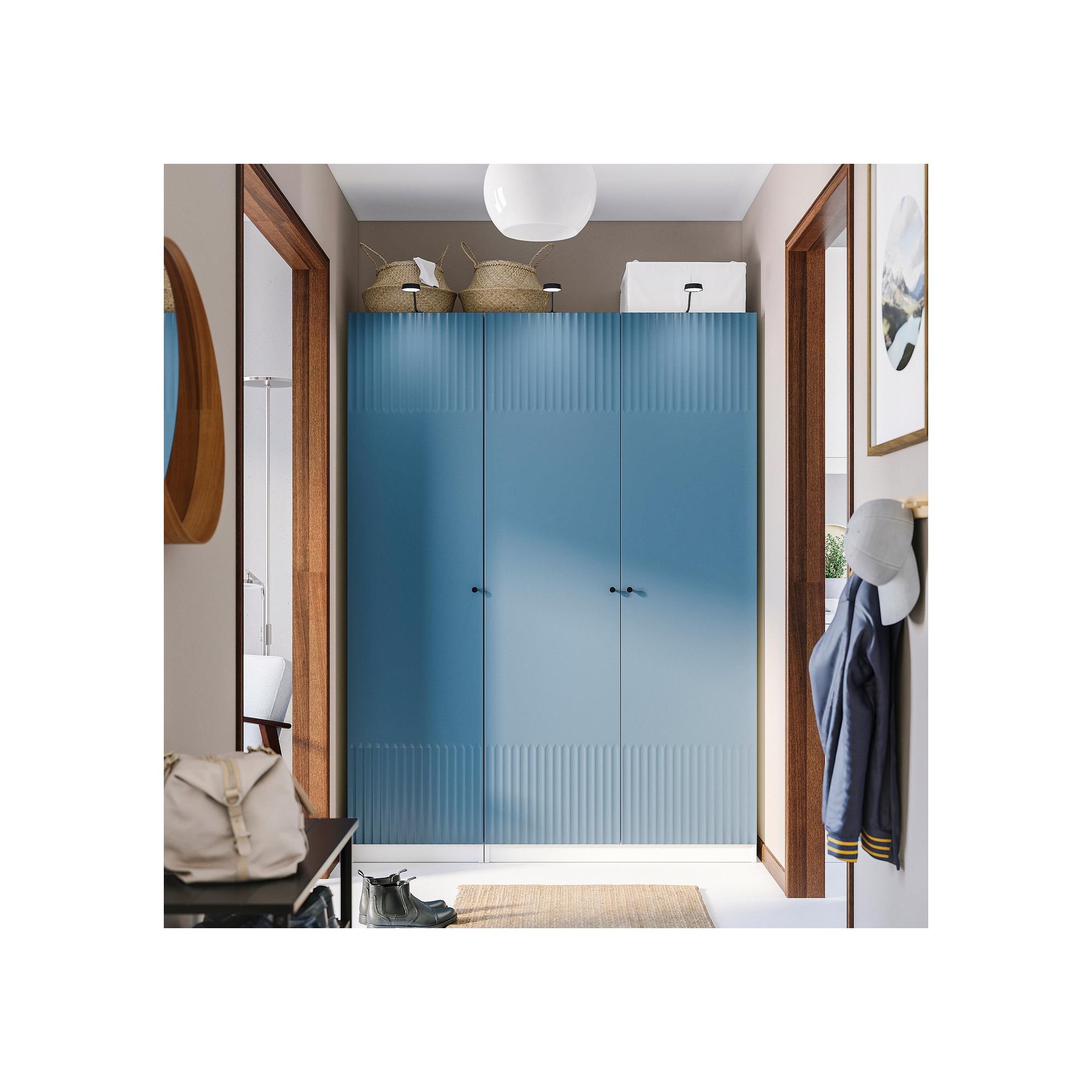 PAX/FYRUDDEN white-blue 150x60x201 cm PAX wardrobe - 49581629 | IKEA