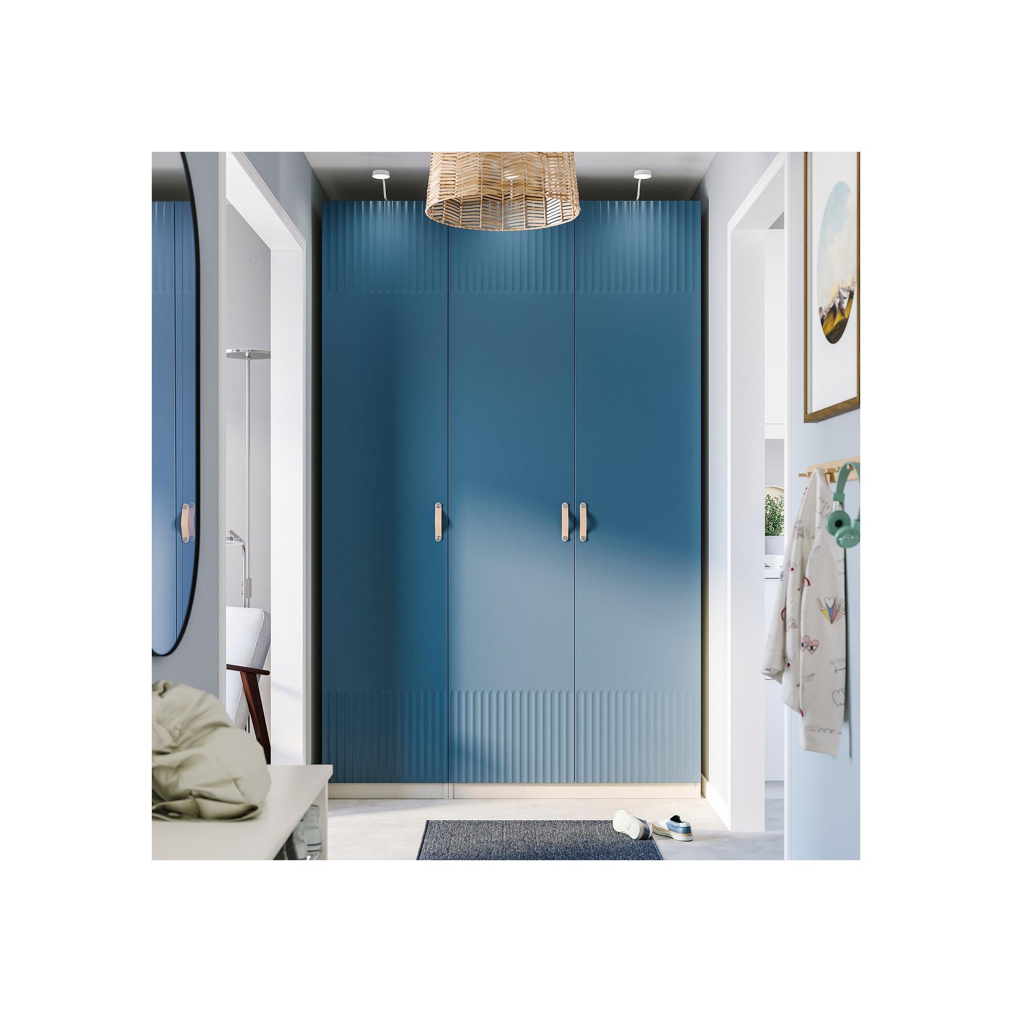 PAX/FYRUDDEN beige/blue 150x60x236 cm PAX wardrobe - 89581646 | IKEA