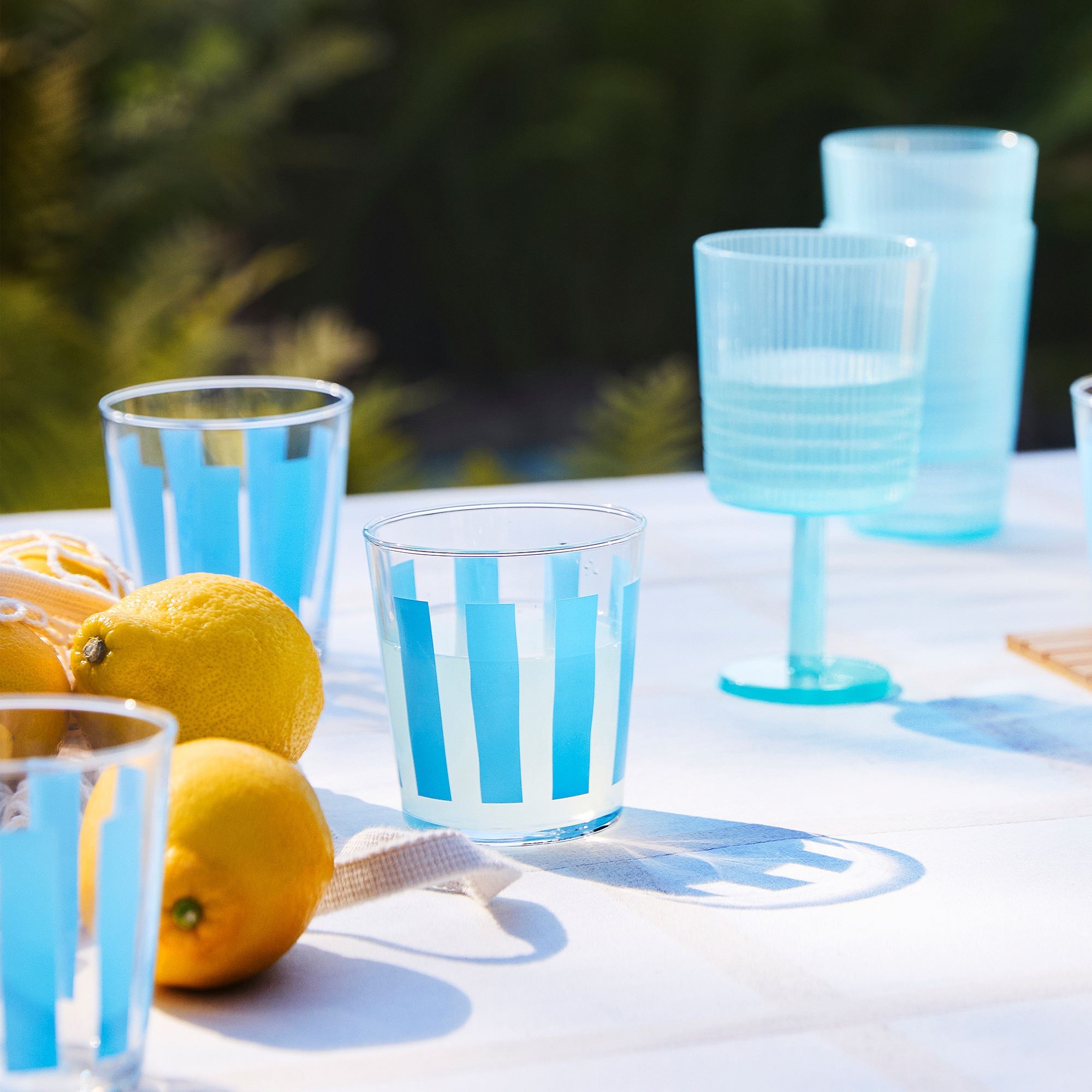 PILLERSTARR glass-blue 30 cl glass set - 10597344 | IKEA