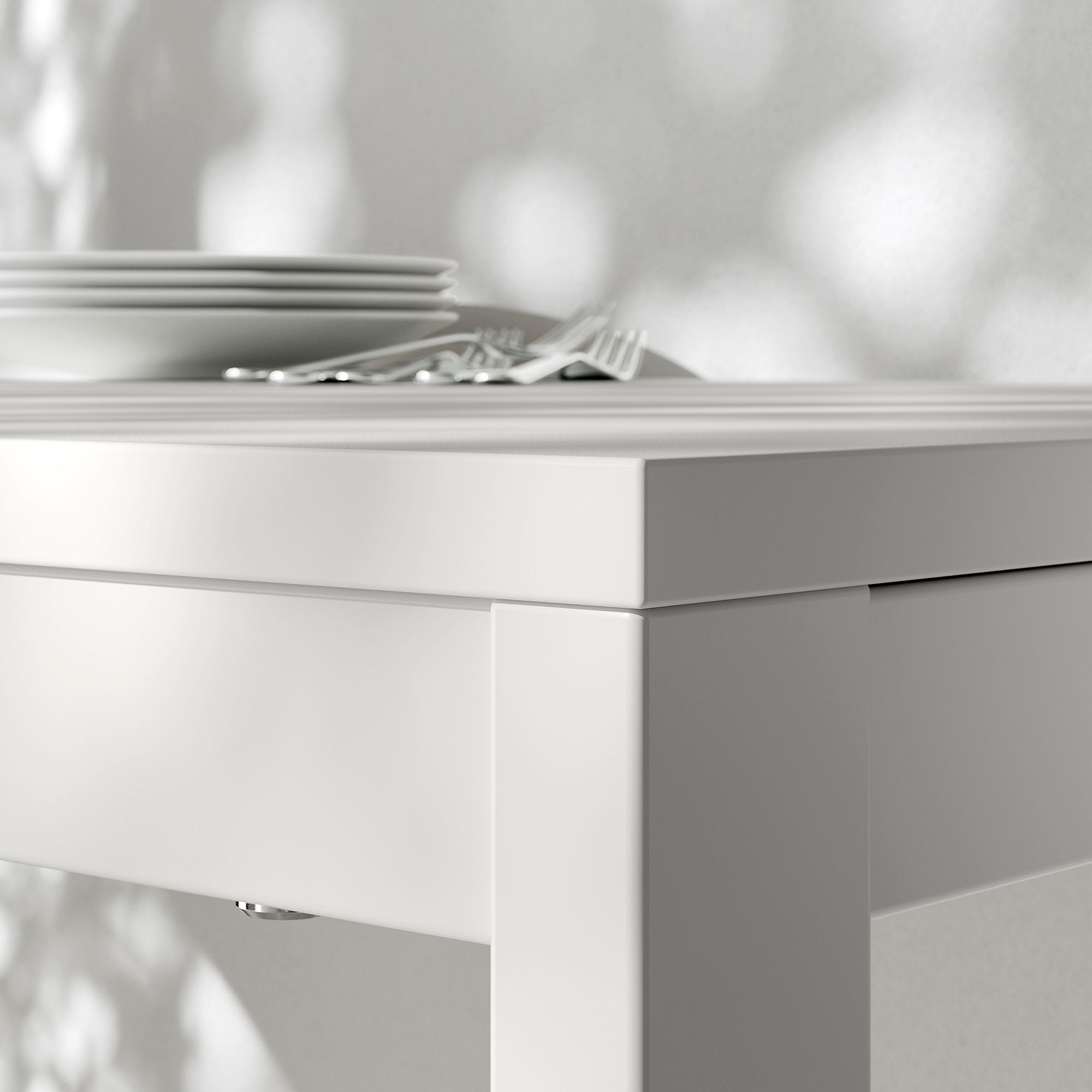 VIHALS white seats 4-6 extendable dining table - 20589777 | IKEA