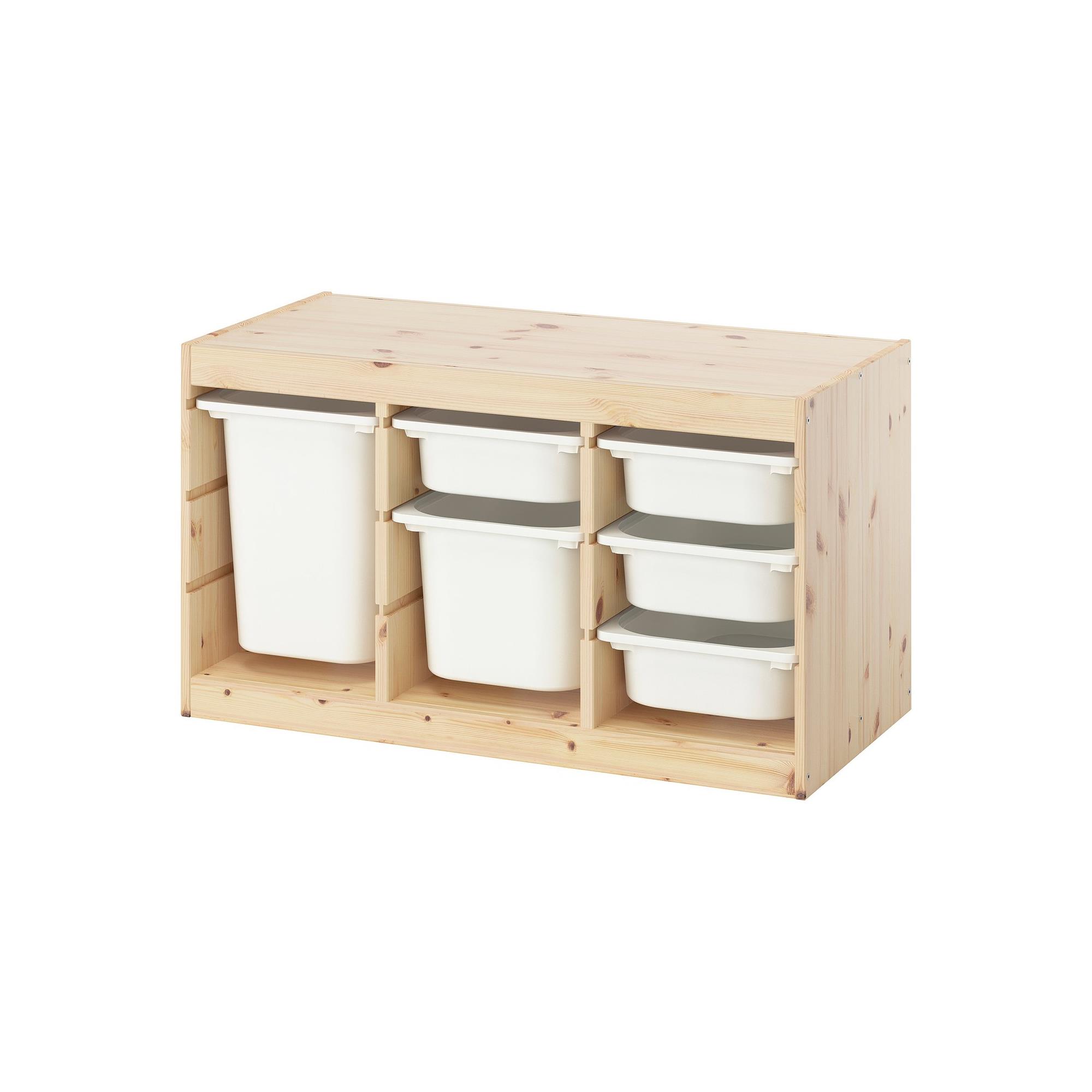 TROFAST pine/white 93x44x52 cm storage-unit - 69606723 | IKEA