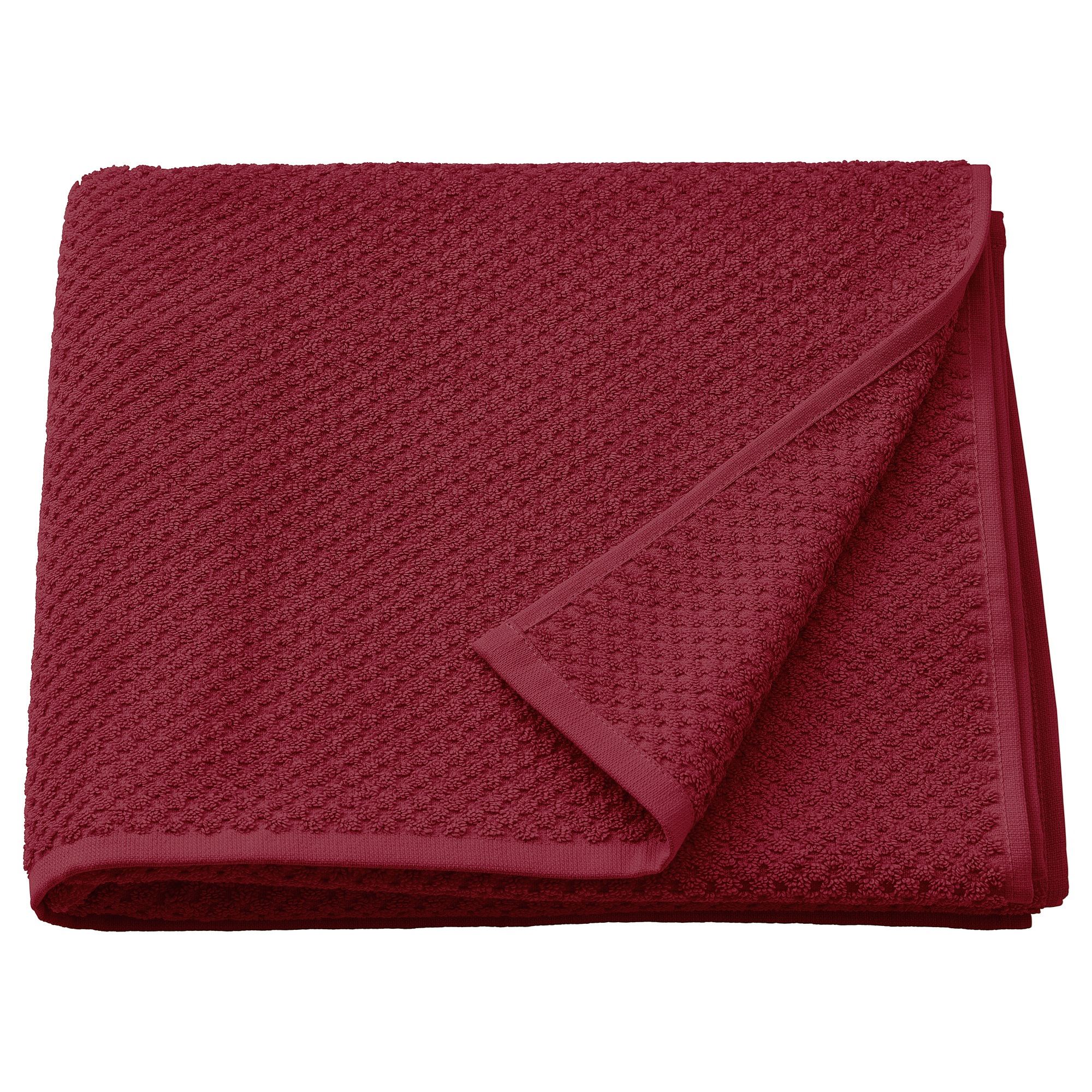 GULVIAL dark red 70x140 cm bath sheet - 20614376 | IKEA