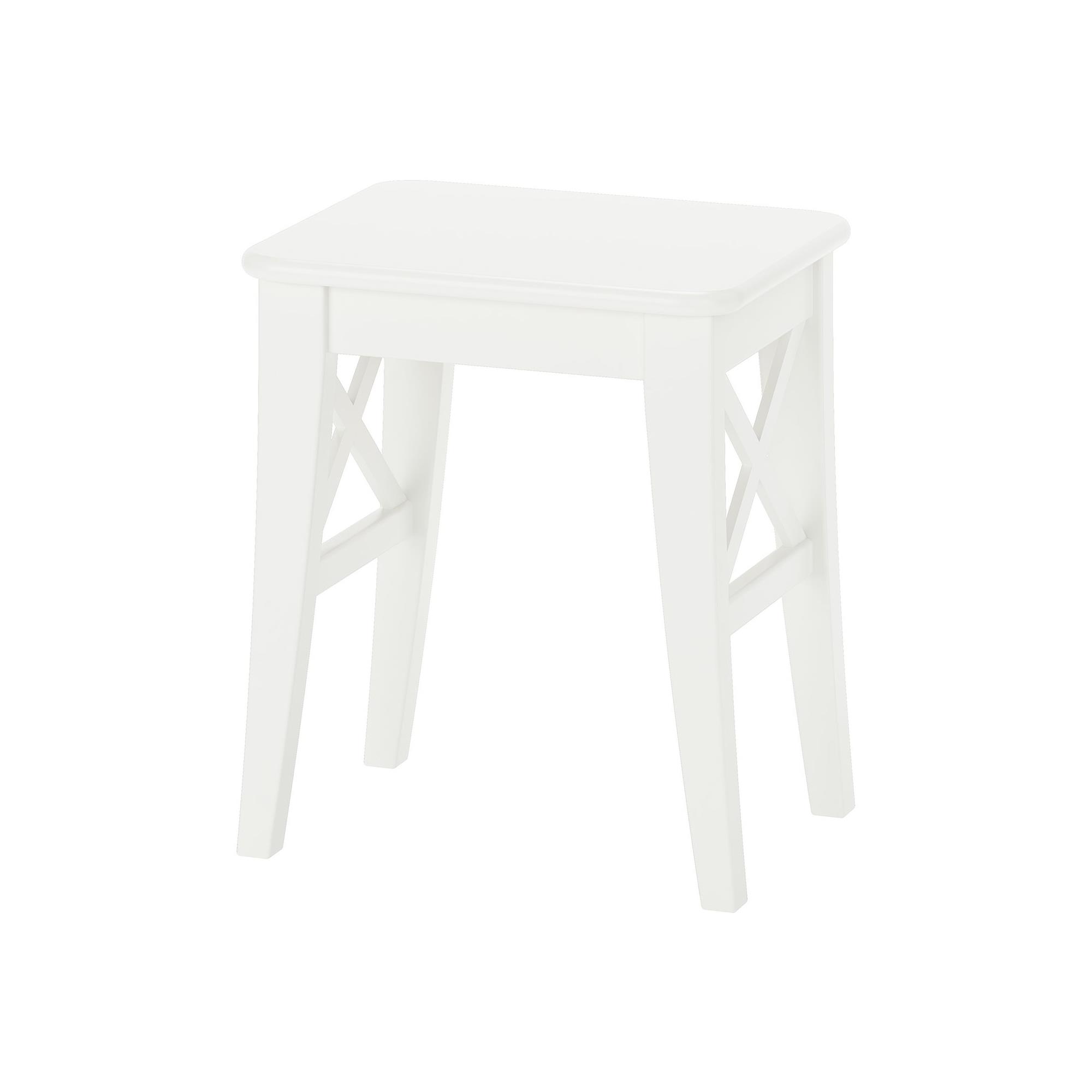 ROSENTORP beyaz ahşap tabure - 10618191 | IKEA