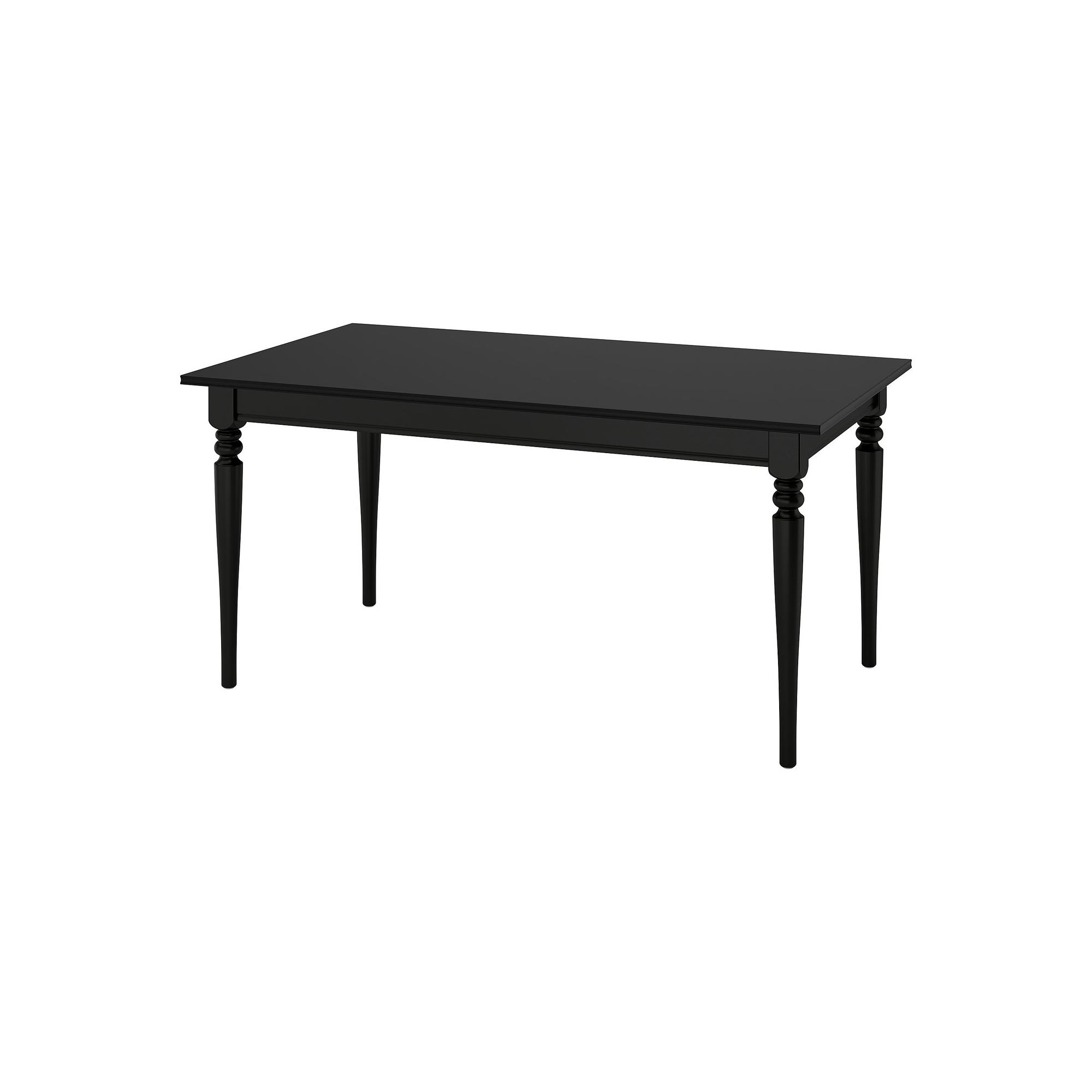 ROSENTORP black seats 4-6 extendable dining table - 80589901 | IKEA