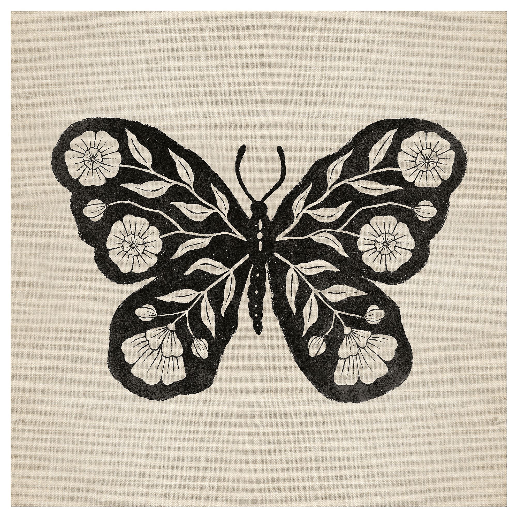 GRÖNMES butterfly 56x56 cm picture - 00617007 | IKEA
