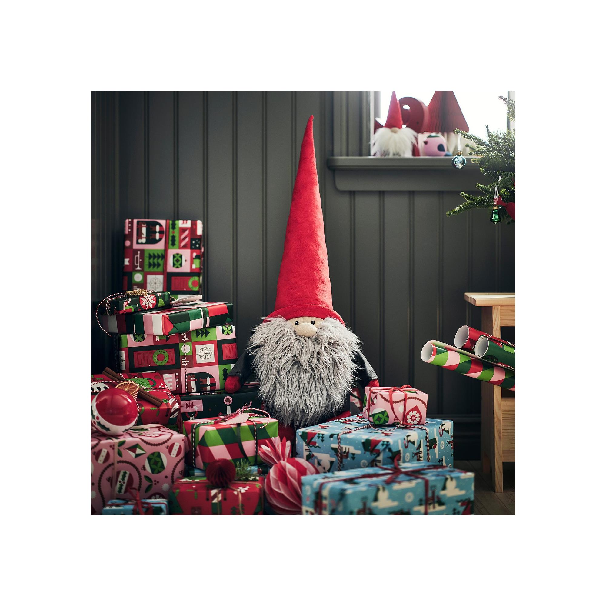VINTERFINT red 74 cm Santa Claus - 60604993 | IKEA