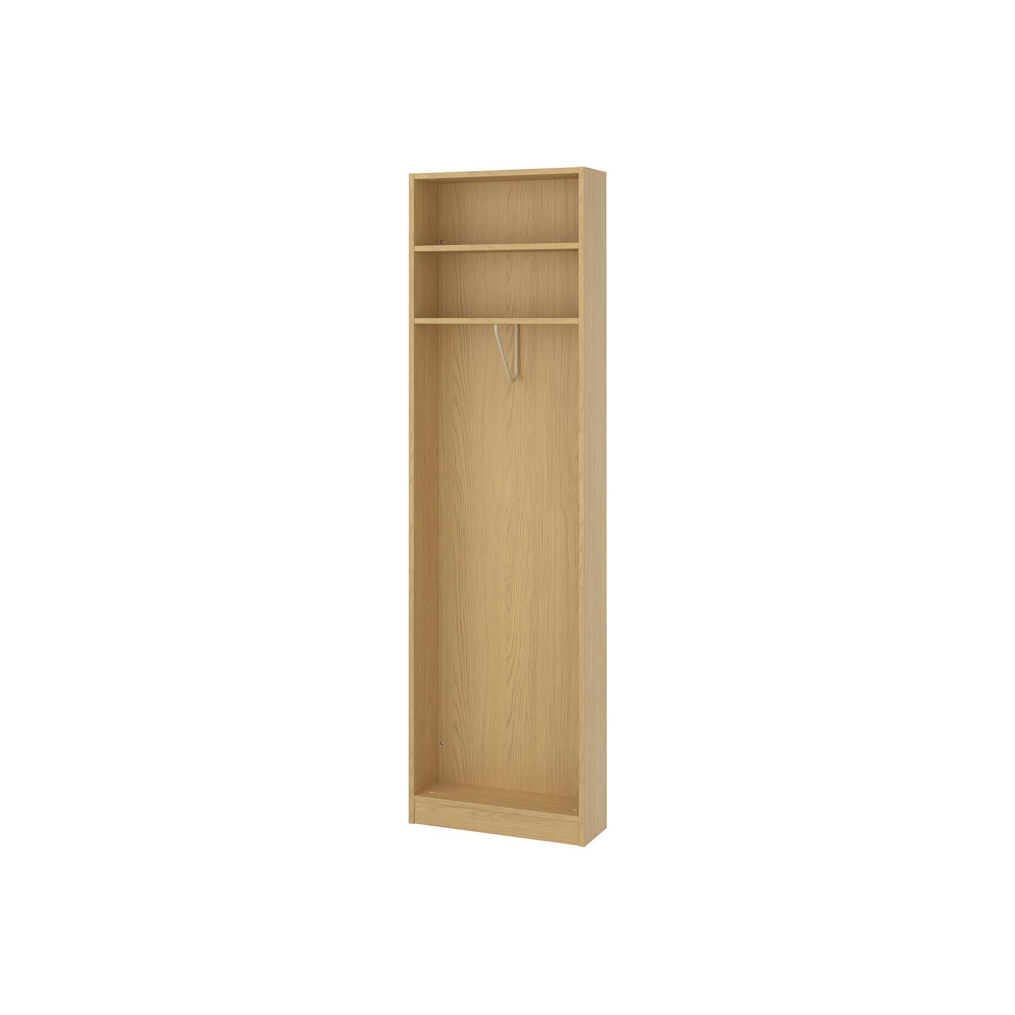 PAX oak effect 58x20x201 cm PAX add-on unit - 20603844 | IKEA