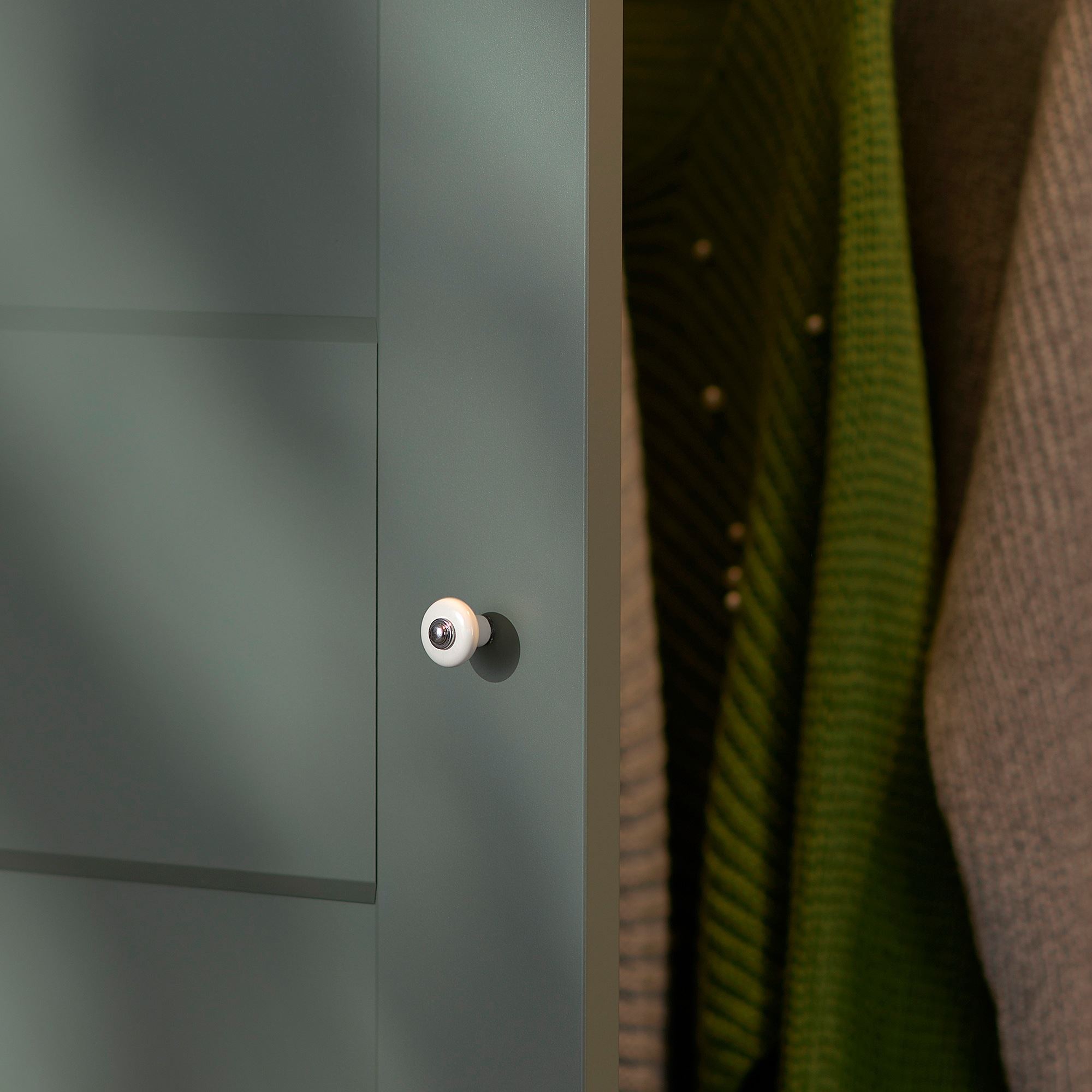 GRIMO grey-green 50x195 cm wardrobe door - 90597118 | IKEA