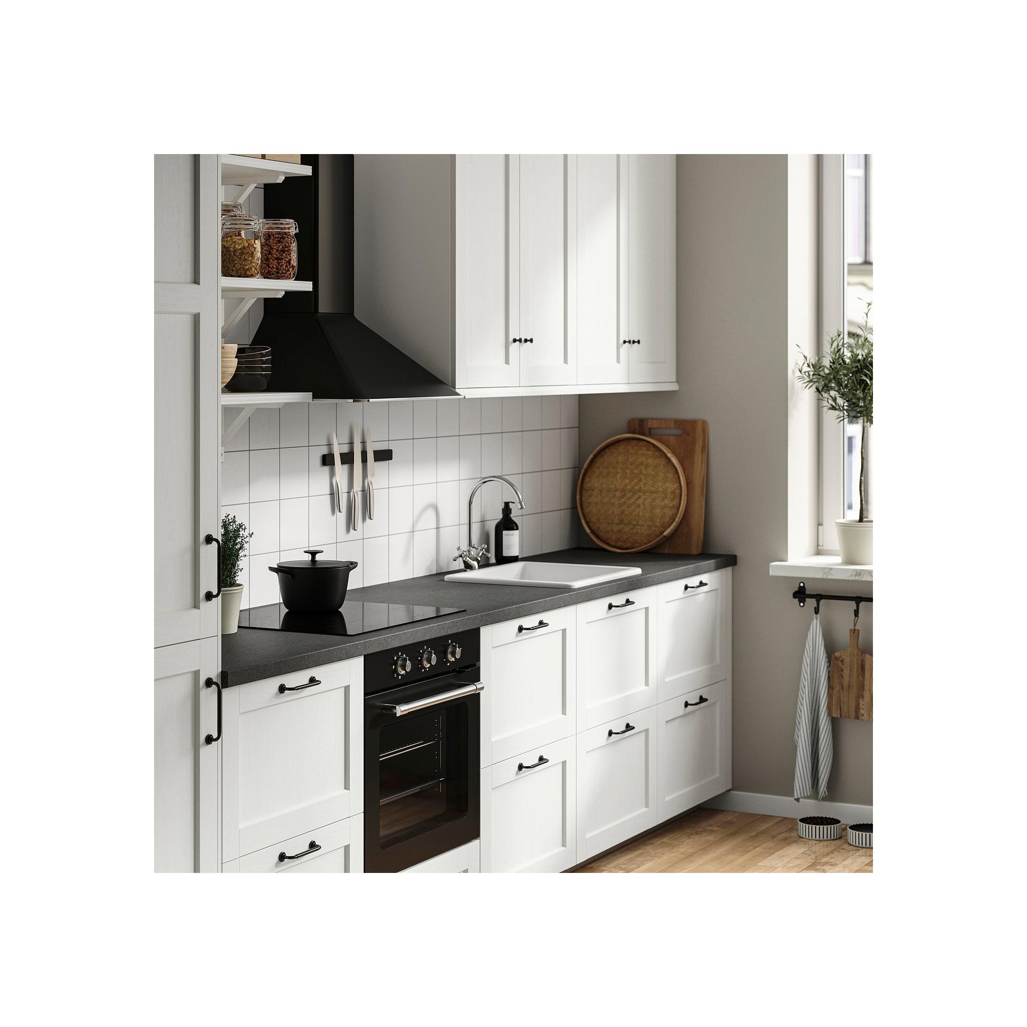 SALJAN dark grey stone effect-laminate 186x3,8 cm worktop - 90604331 | IKEA