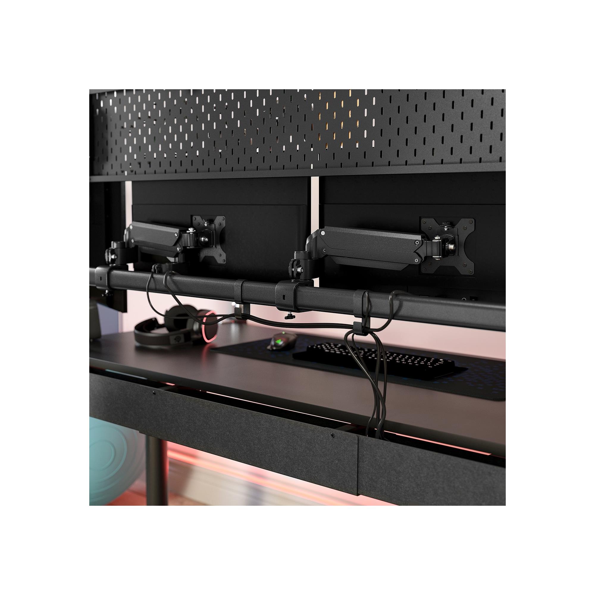MALOMRADE black/green 180x80 cm gaming desk - 50585805 | IKEA