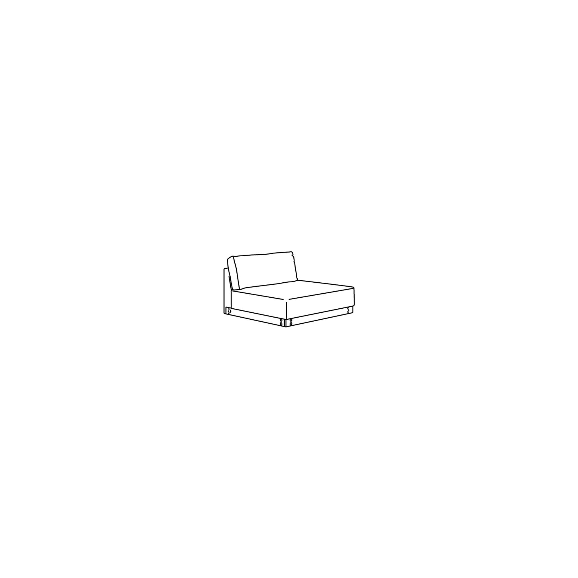 UPPAKRA colourless 1,5-seat sofa frame - 10618775 | IKEA