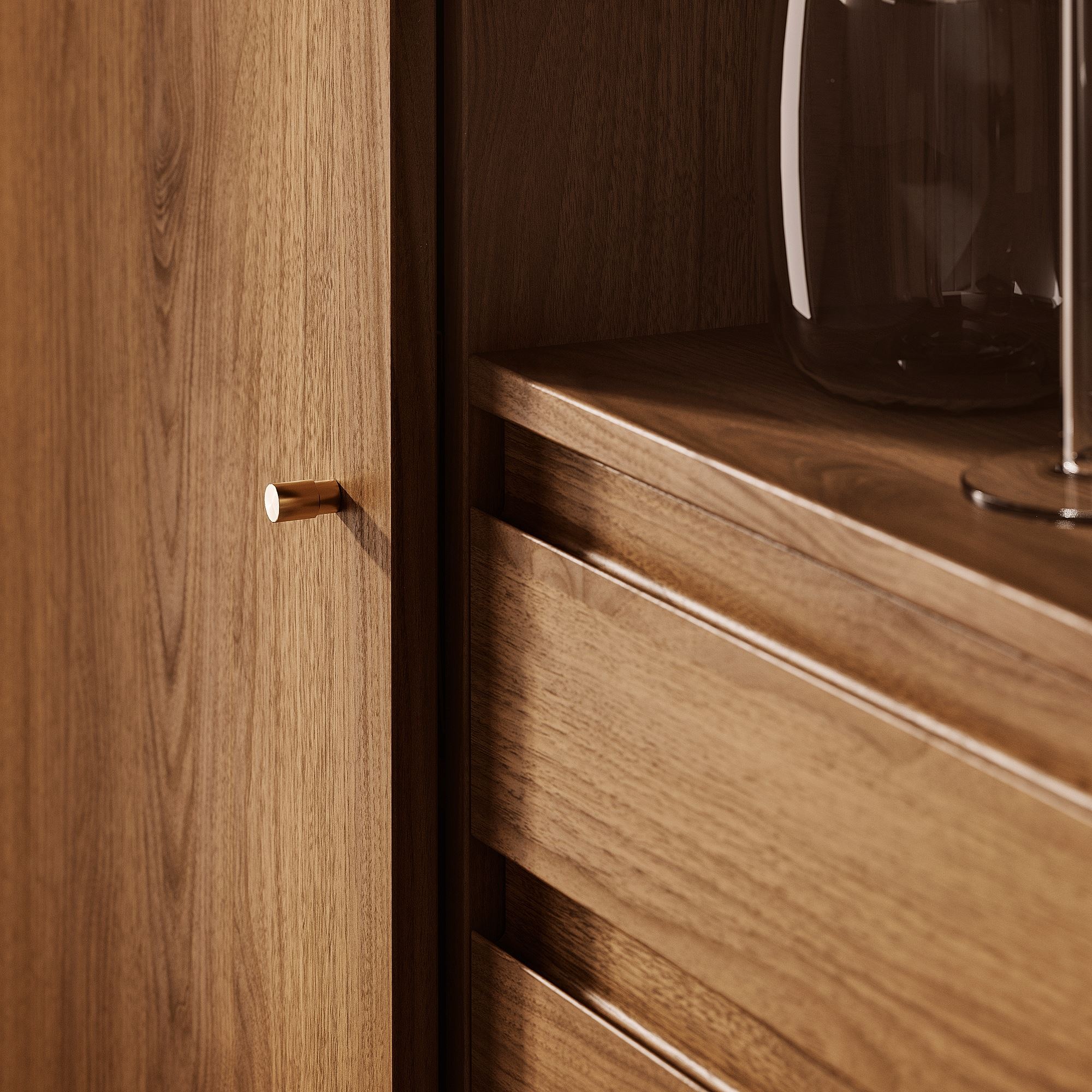 RADMANSÖ brown walnut effect 118x49x103 cm cabinet with doors ...