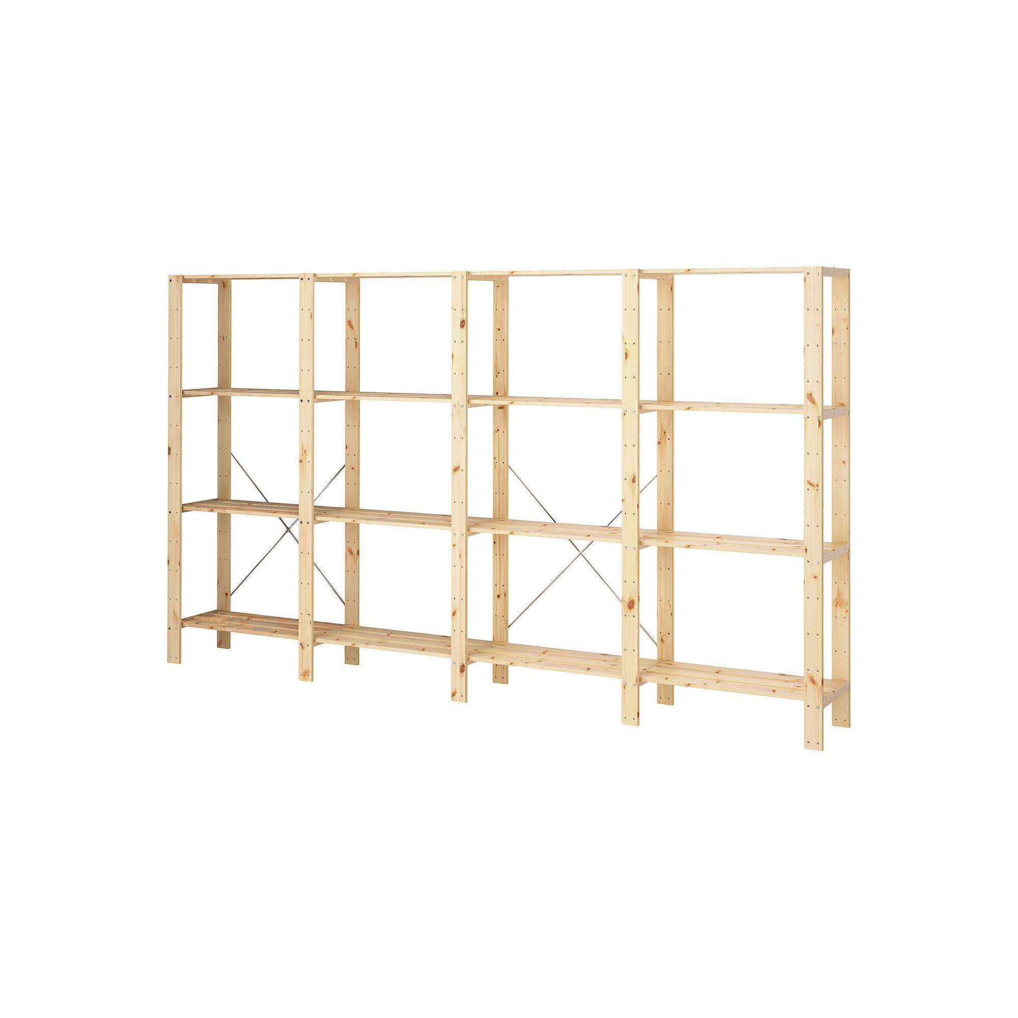 HEJNE pine 307x31x171 cm shelving unit - 89607665 | IKEA