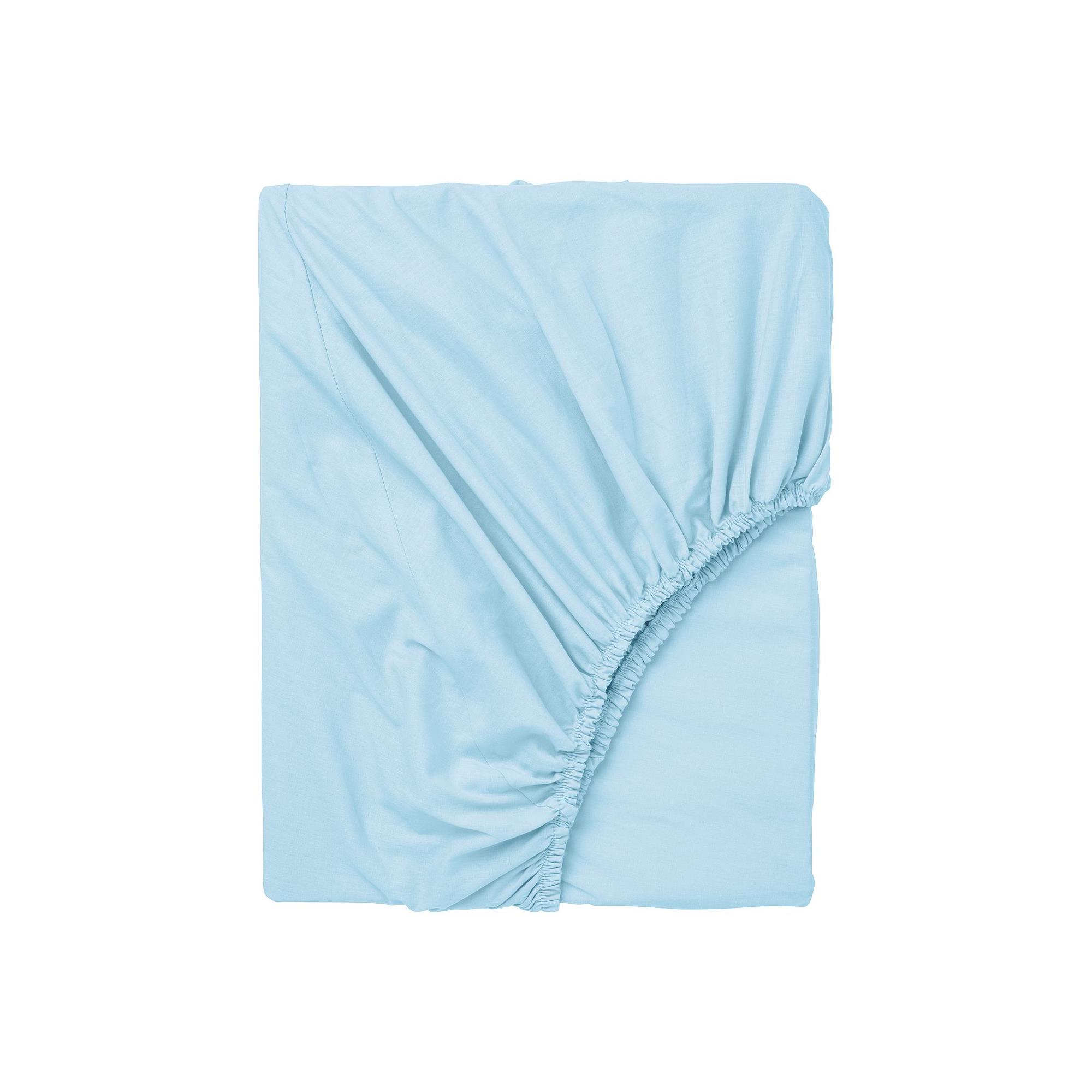DVALA light blue 80x200 cm fitted sheet - 70627913 | IKEA