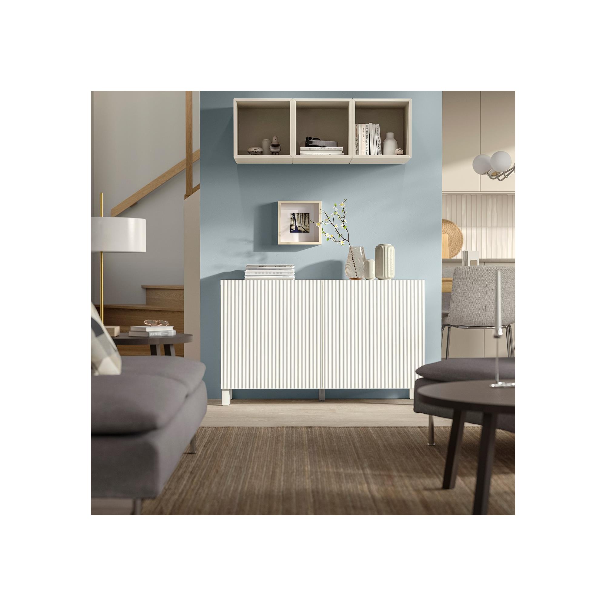 BESTA white 120x42x74 cm storage combination - 89597652 | IKEA