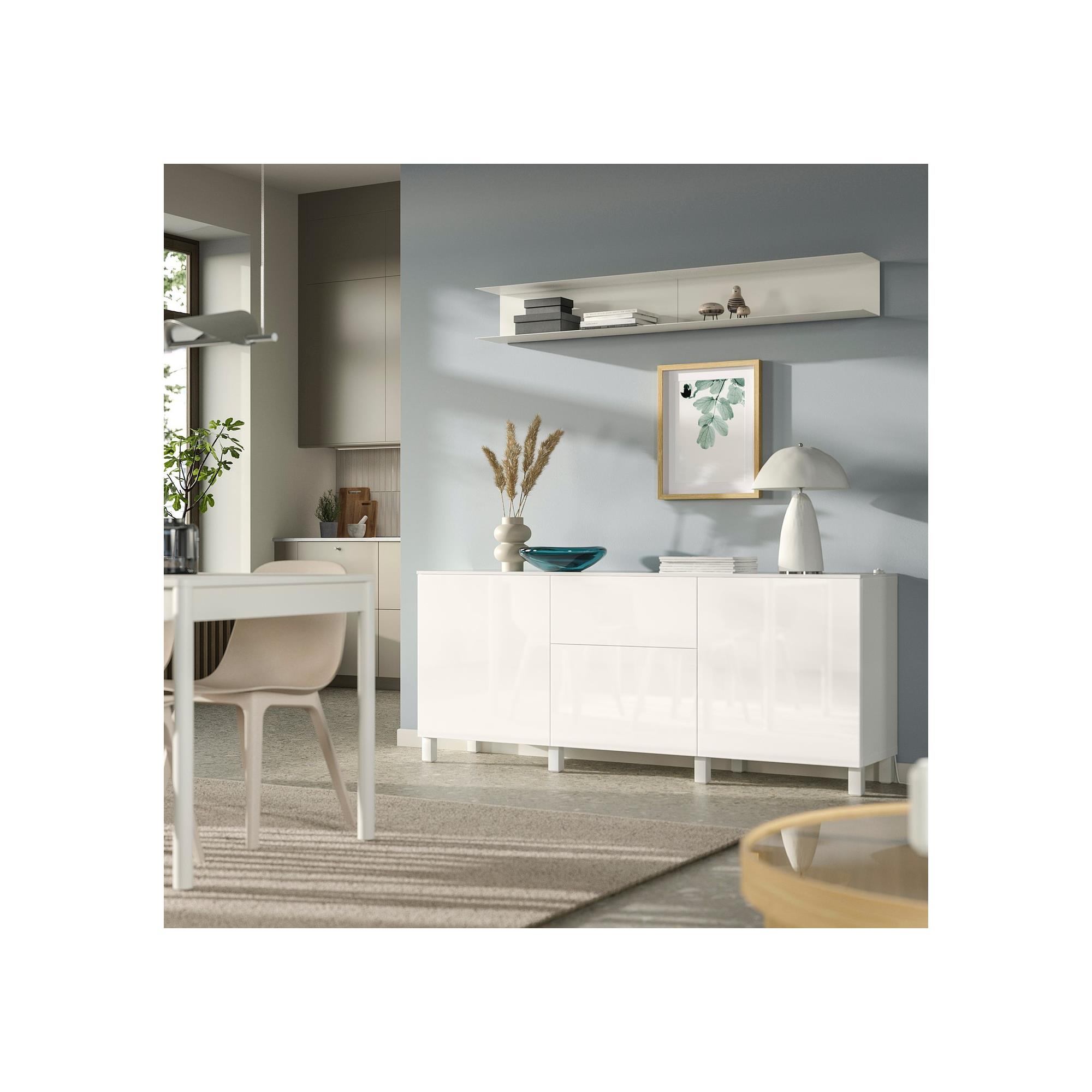 BESTA white 180x42x75 cm storage combination - 79612422 | IKEA