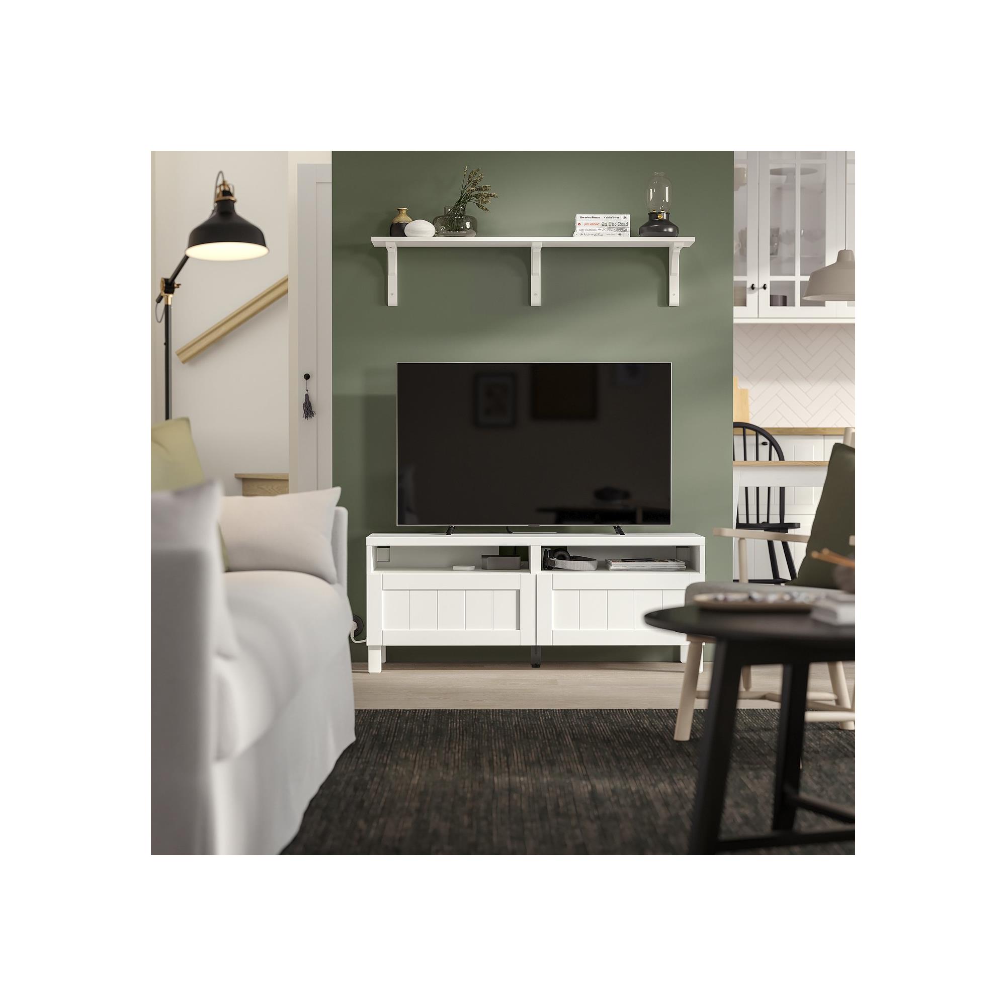 BESTA white 120x42x48 cm tv bench - 59597366 | IKEA