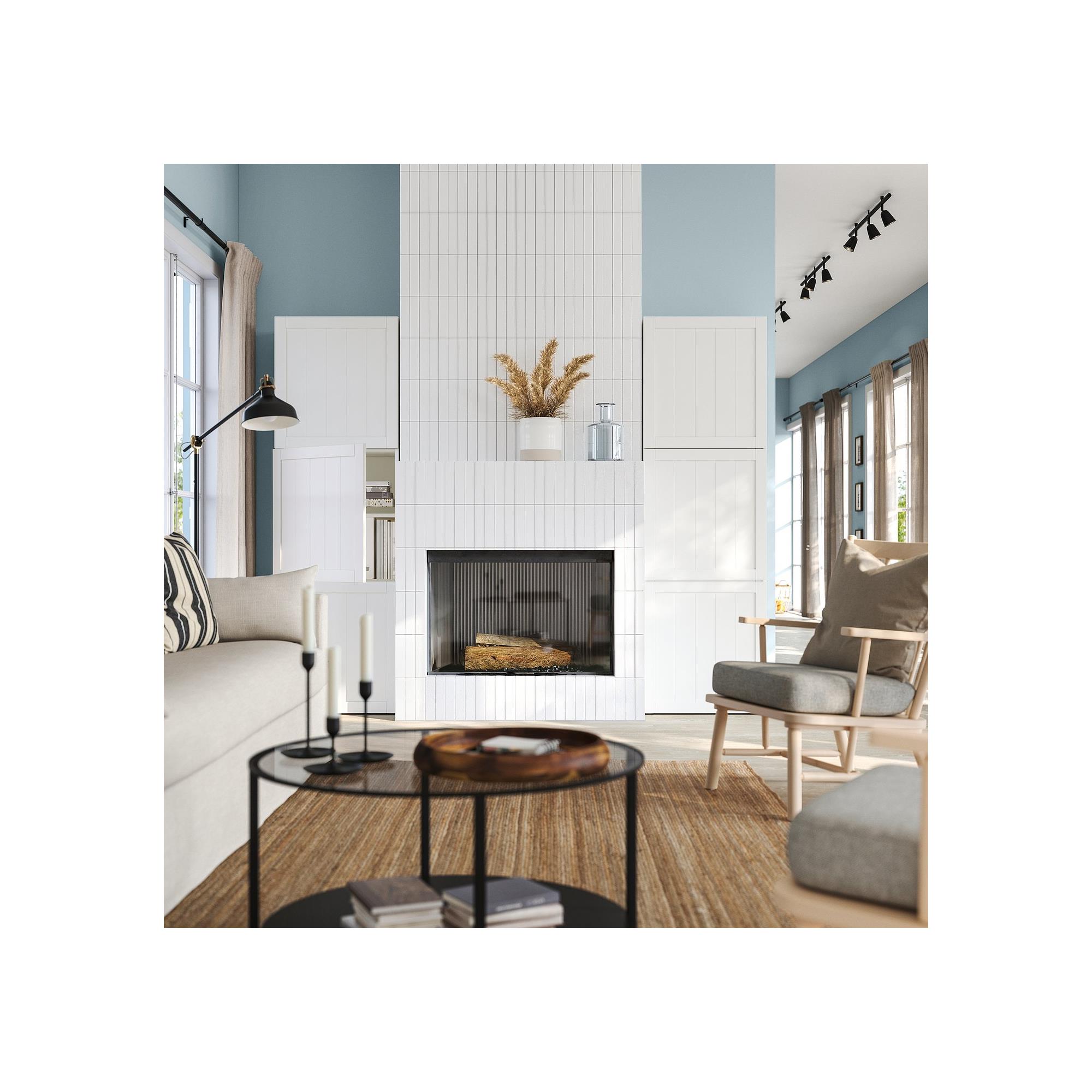 BESTA white 120x42x193 cm storage combination - 59597658 | IKEA