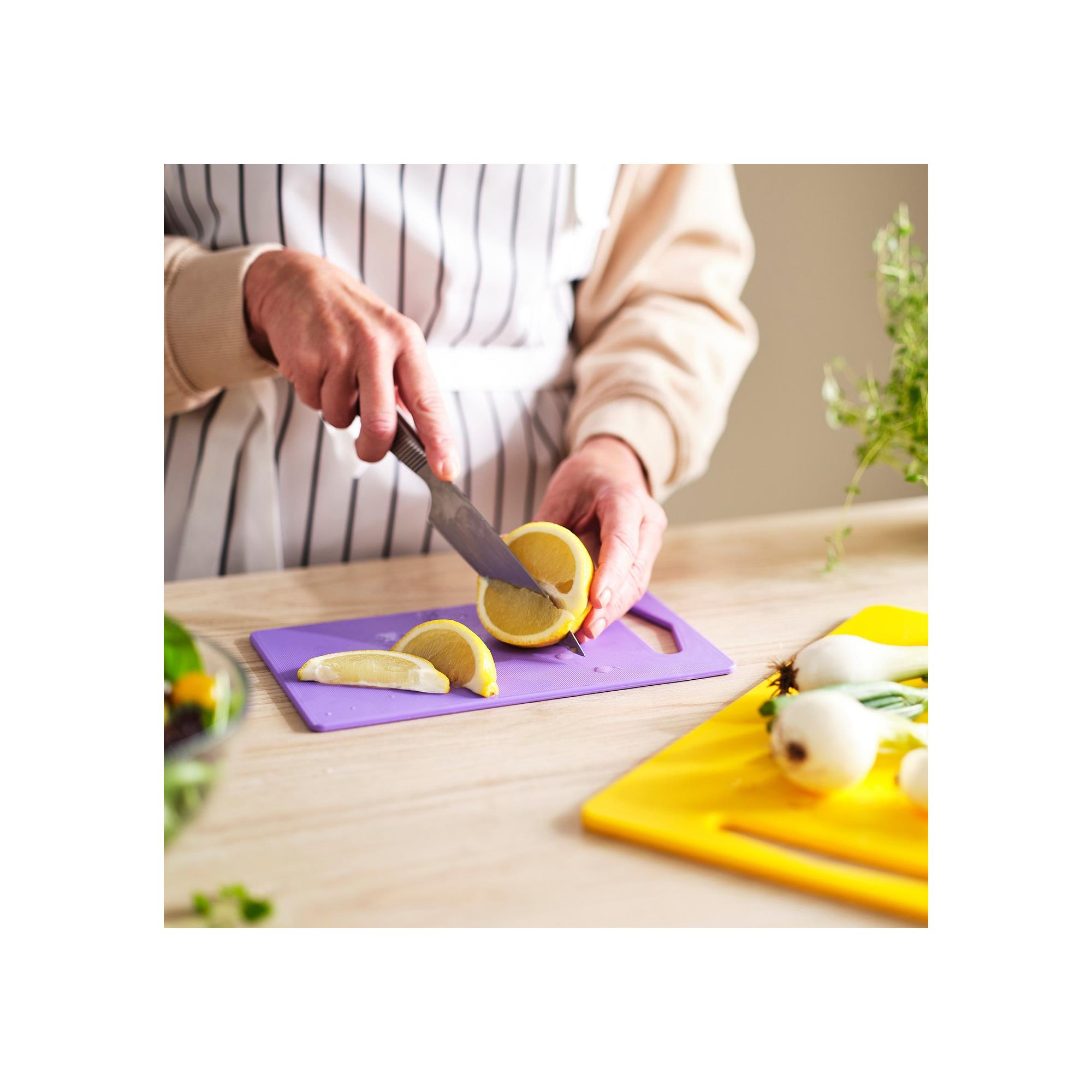 BERGTUNGA parlak sarı-lila kesme tahtası - 60613006 | IKEA