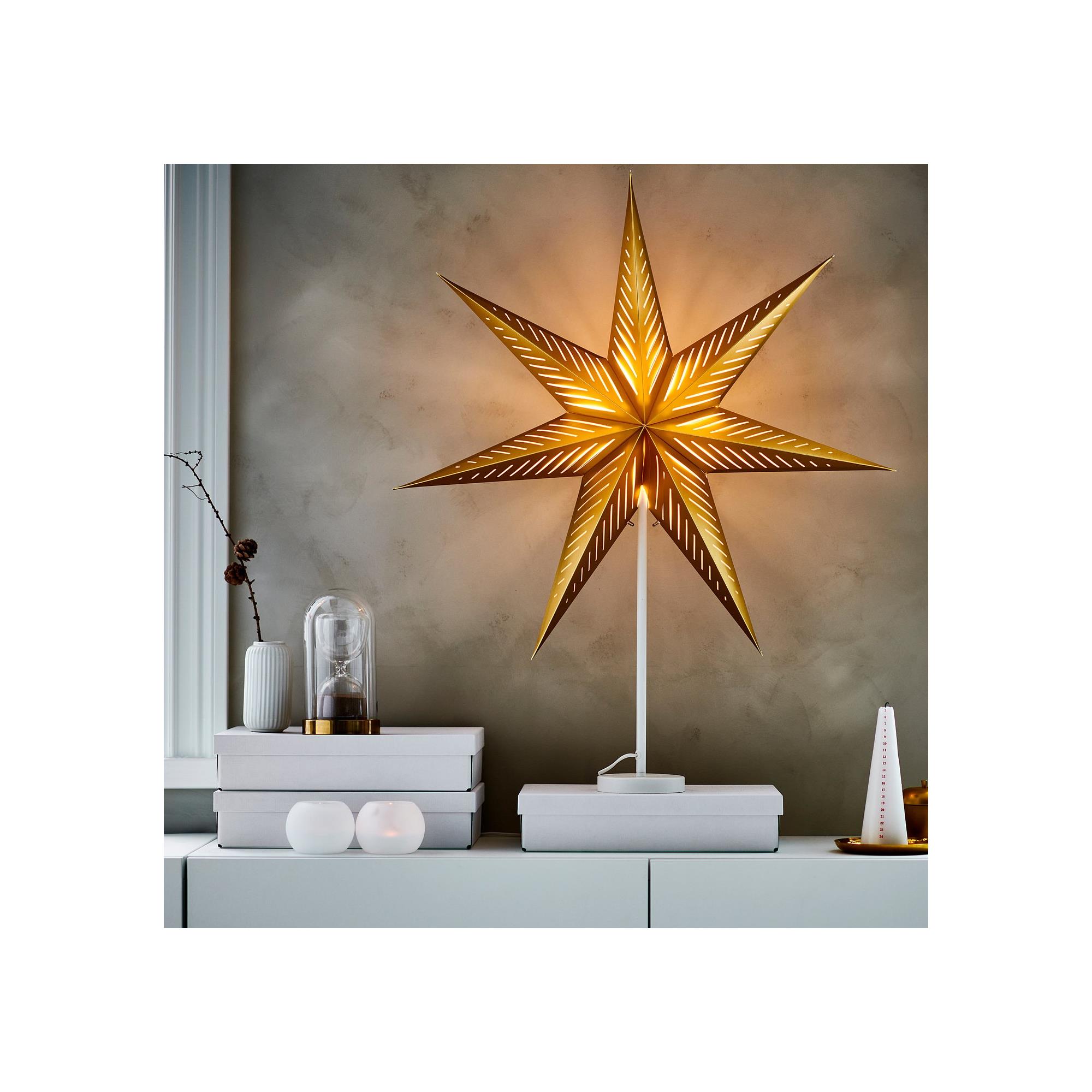 STRALA brass colour 70 cm lamp shade - 70606185 | IKEA